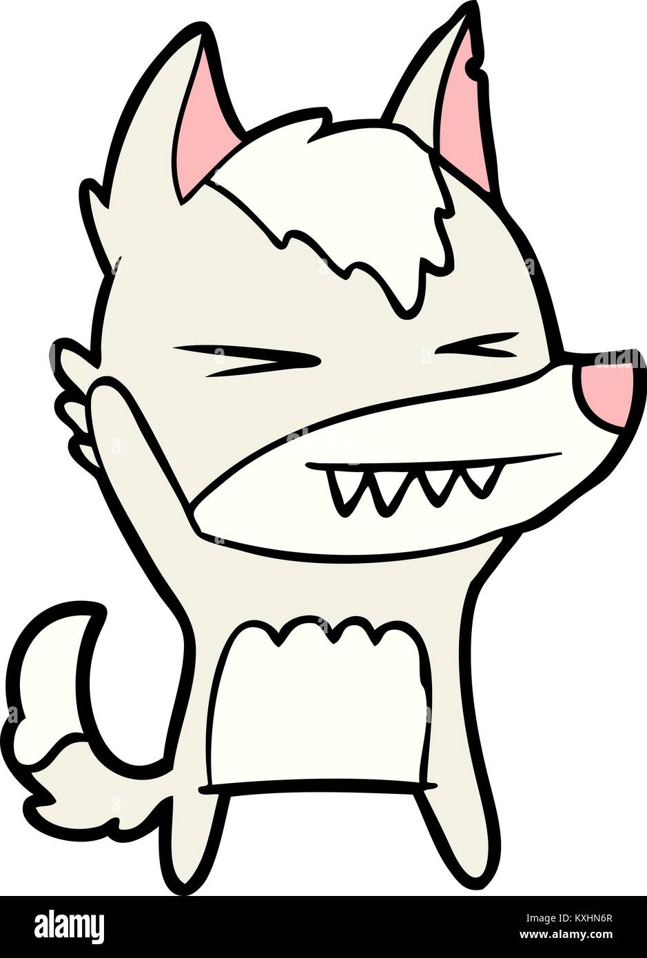 angry wolf cartoon Stock Vector Image & Art - Alamy