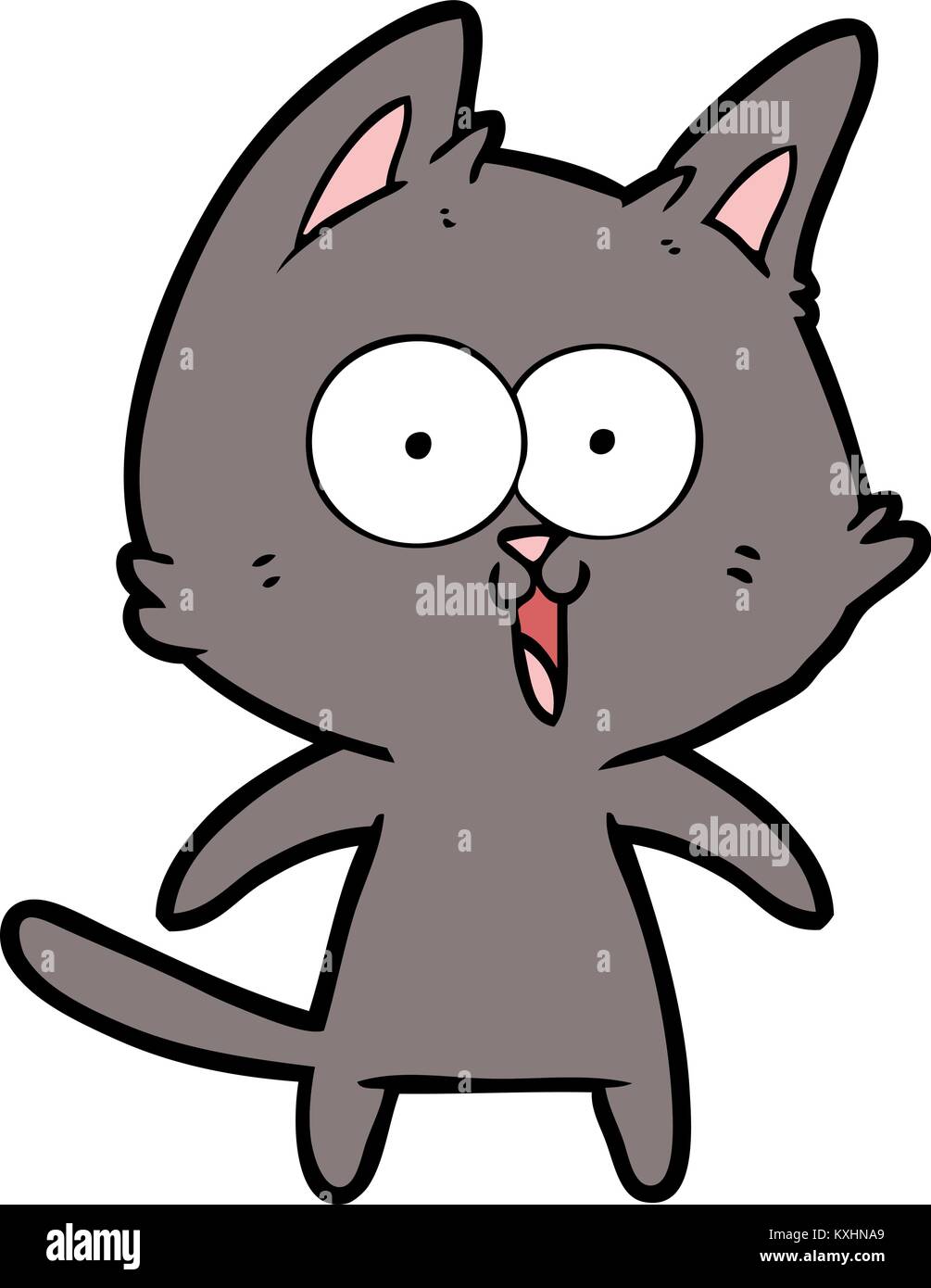 funny cartoon cat Stock Vector Image & Art - Alamy