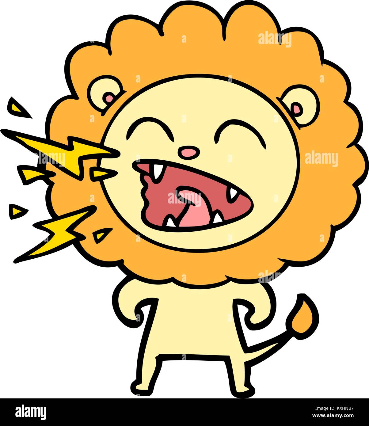 cartoon roaring lion Stock Vector Image & Art - Alamy