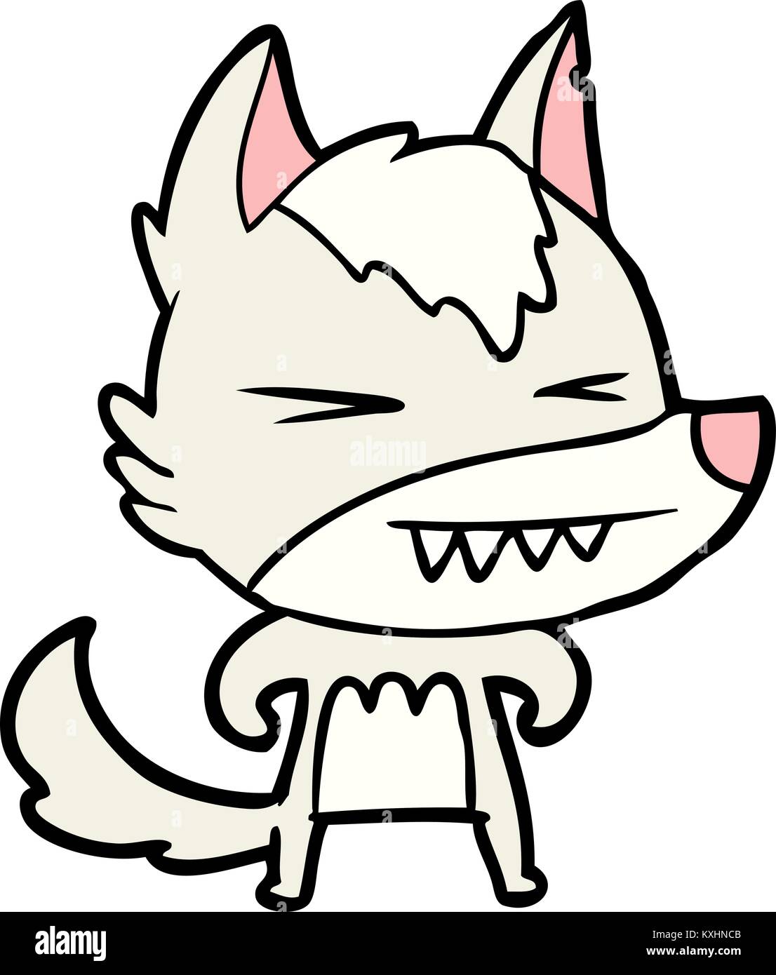 angry wolf cartoon Stock Vector Image & Art - Alamy