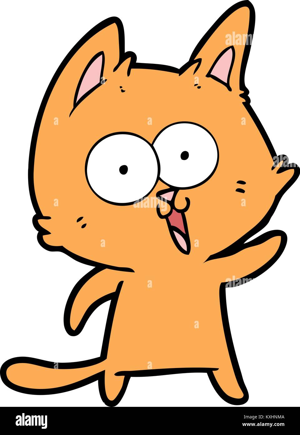 funny cartoon cat Stock Vector Image & Art - Alamy