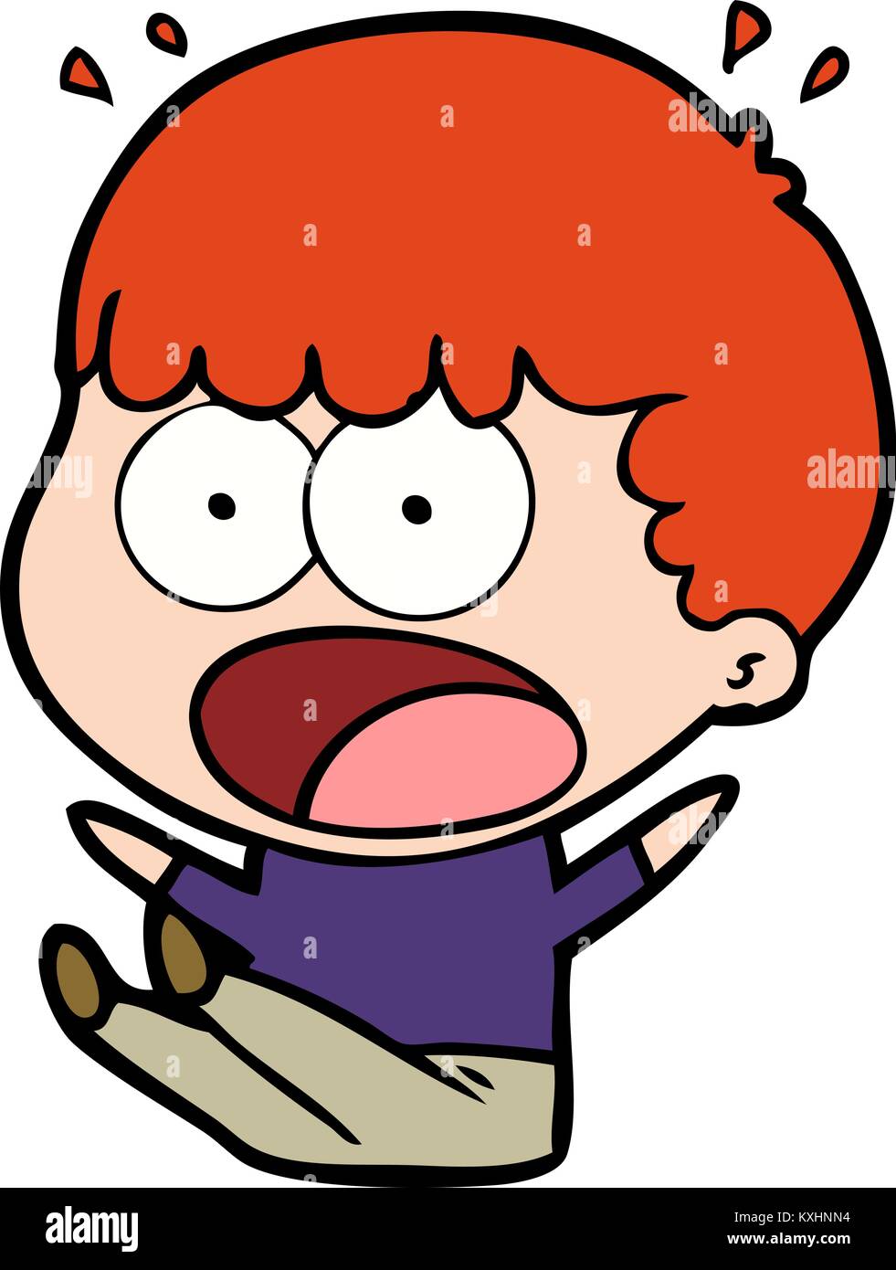 cartoon shocked man Stock Vector Image & Art - Alamy