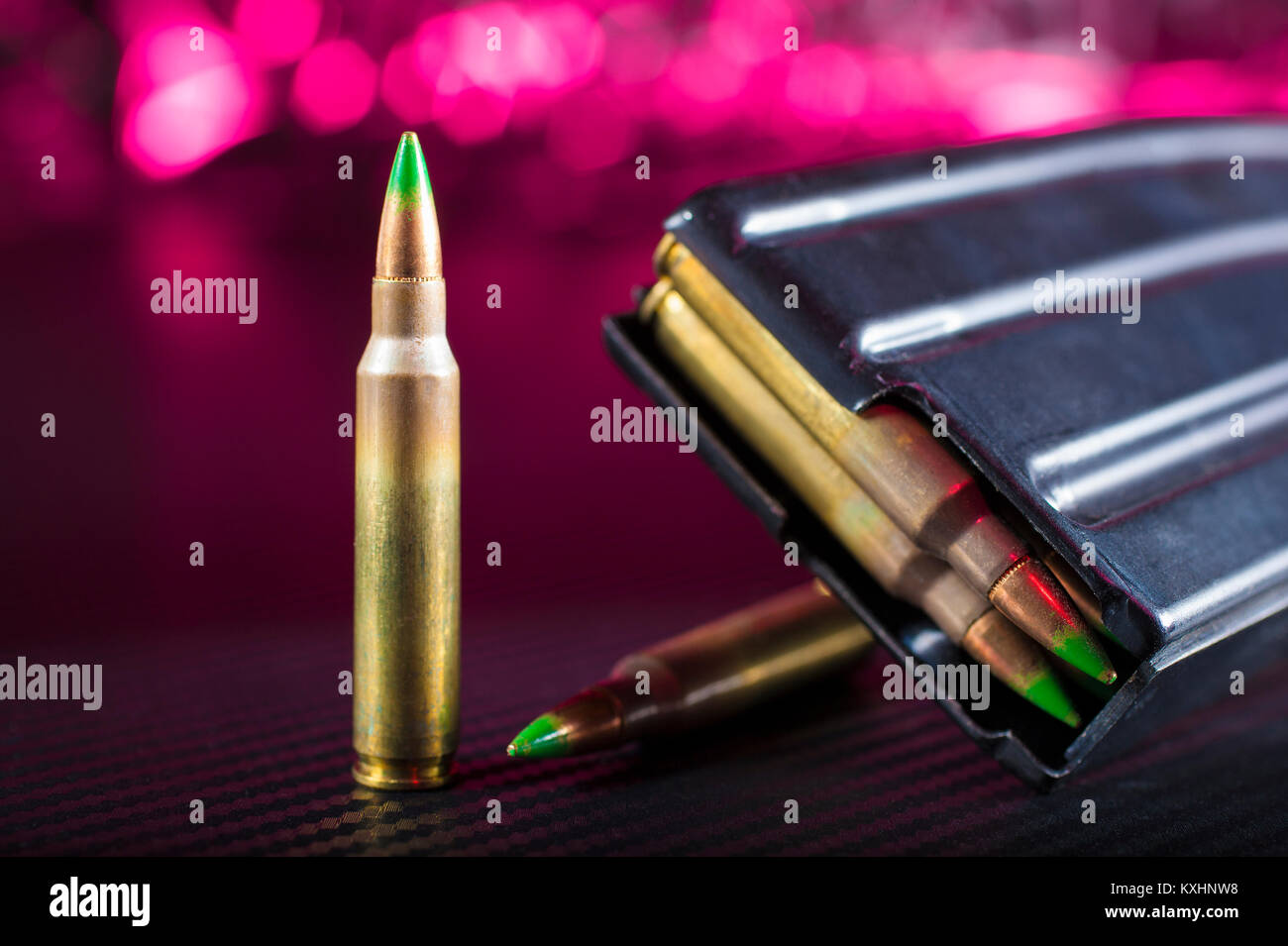 Armor piercing ammunition for an AR-15 with a magazine Stock Photo - Alamy