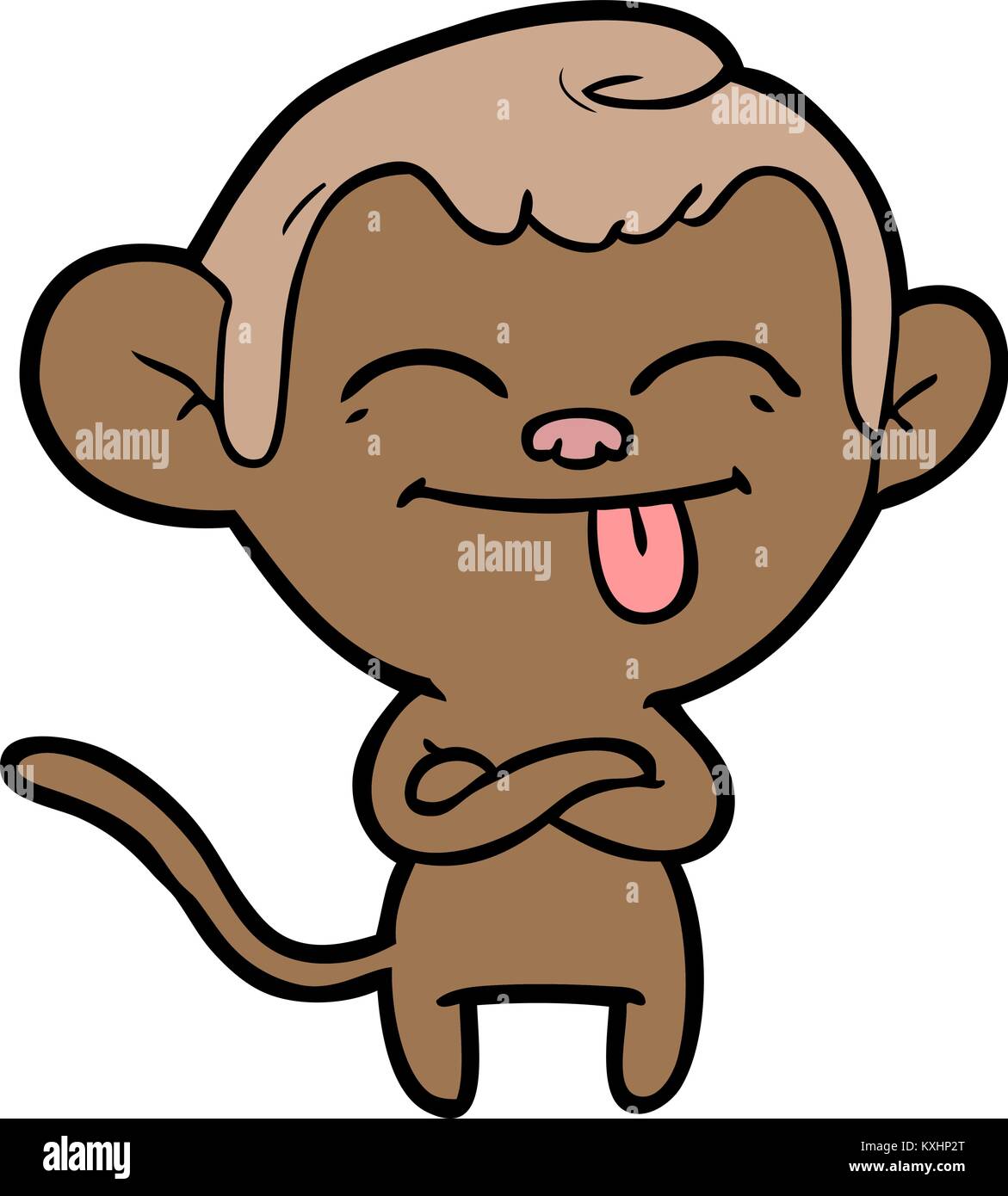 funny cartoon monkey Stock Vector Image & Art - Alamy