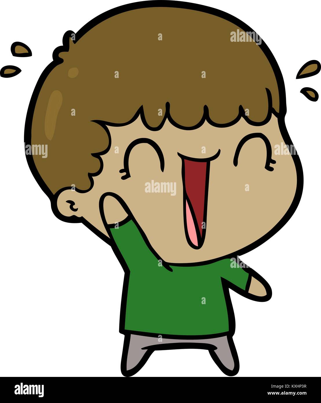 laughing cartoon man Stock Vector Image & Art - Alamy