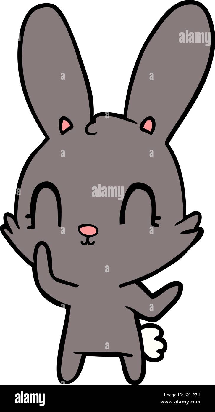 cute cartoon rabbit Stock Vector Image & Art - Alamy