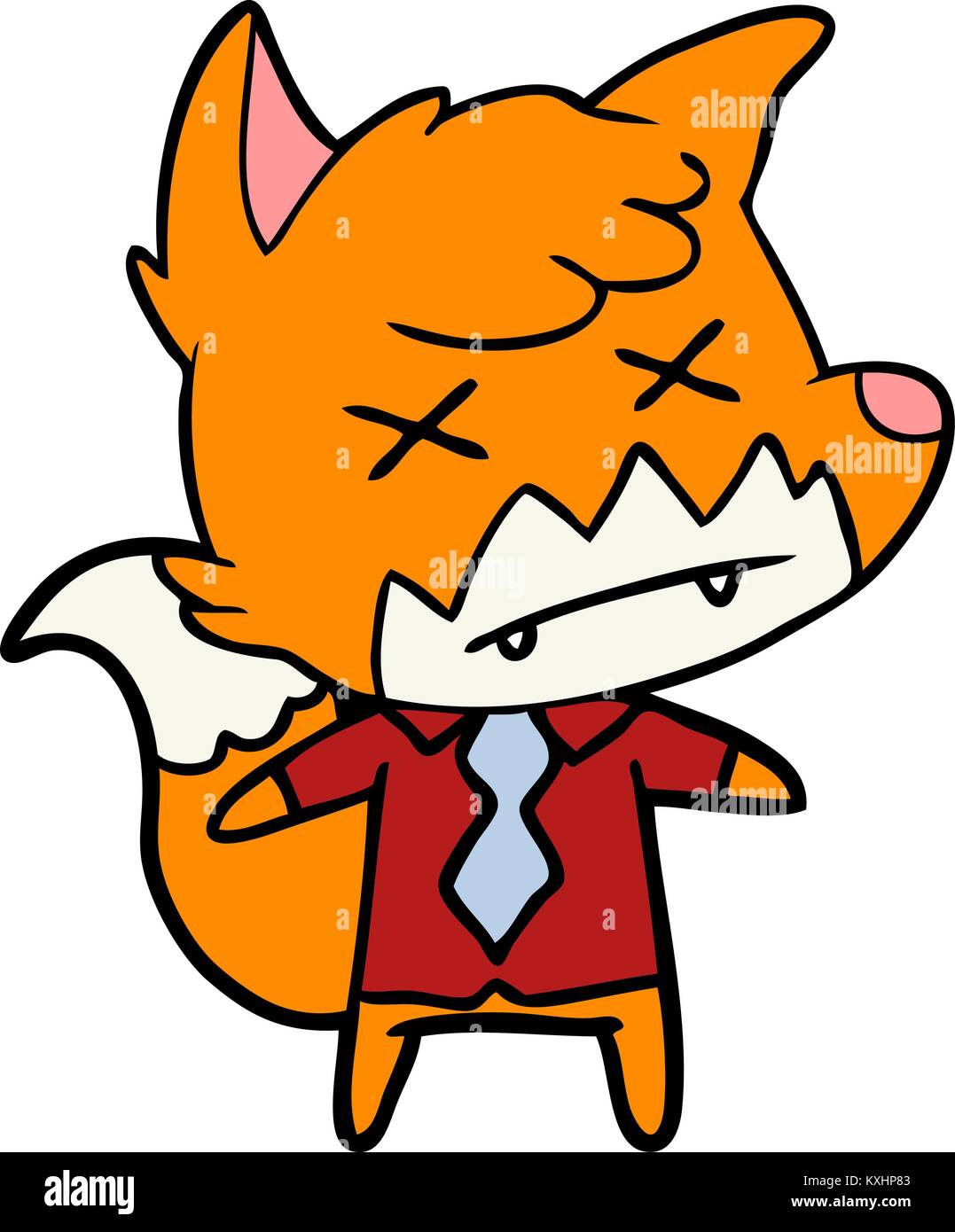 cartoon dead fox Stock Vector Image & Art - Alamy
