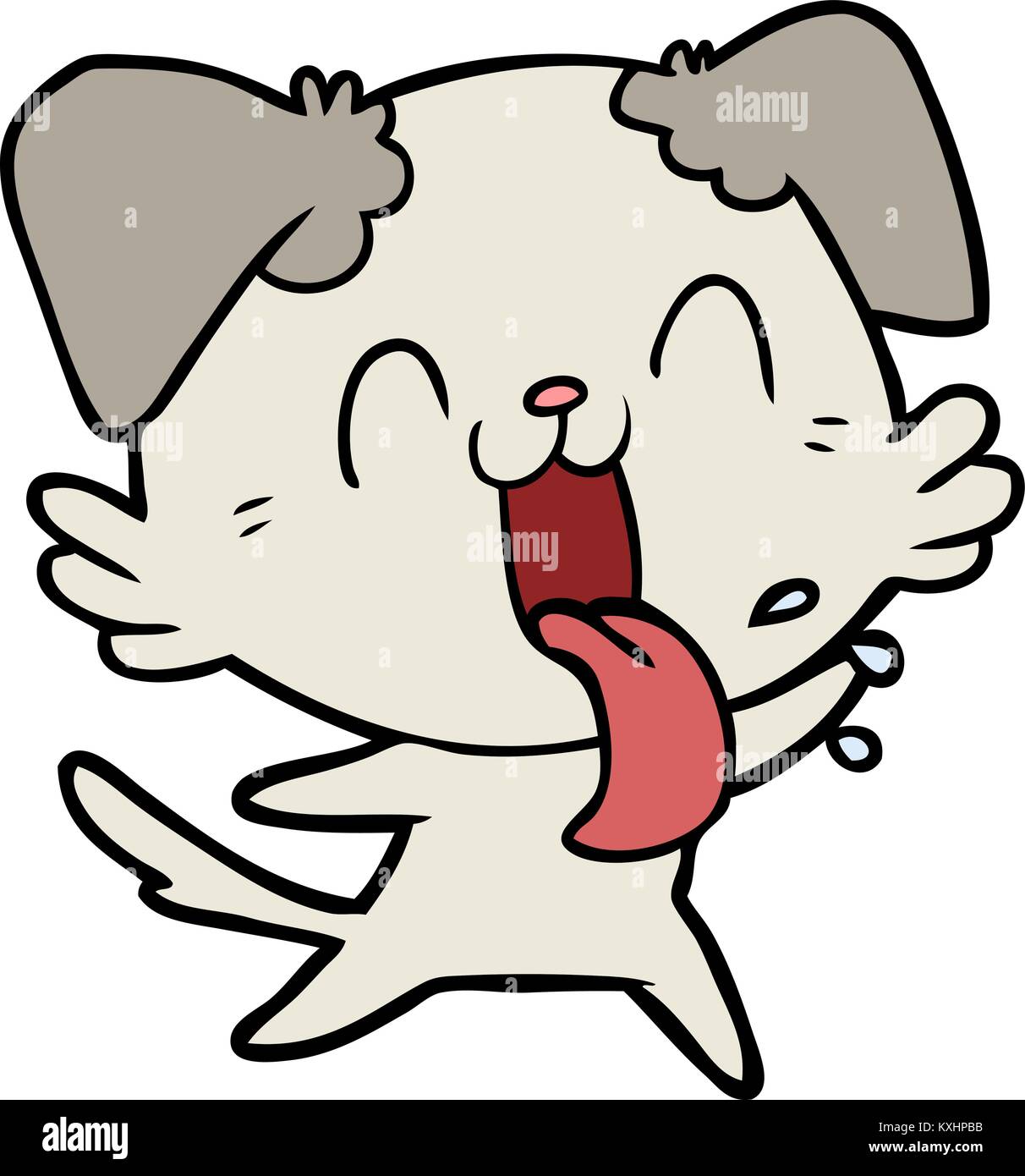 cartoon panting dog Stock Vector Image & Art - Alamy