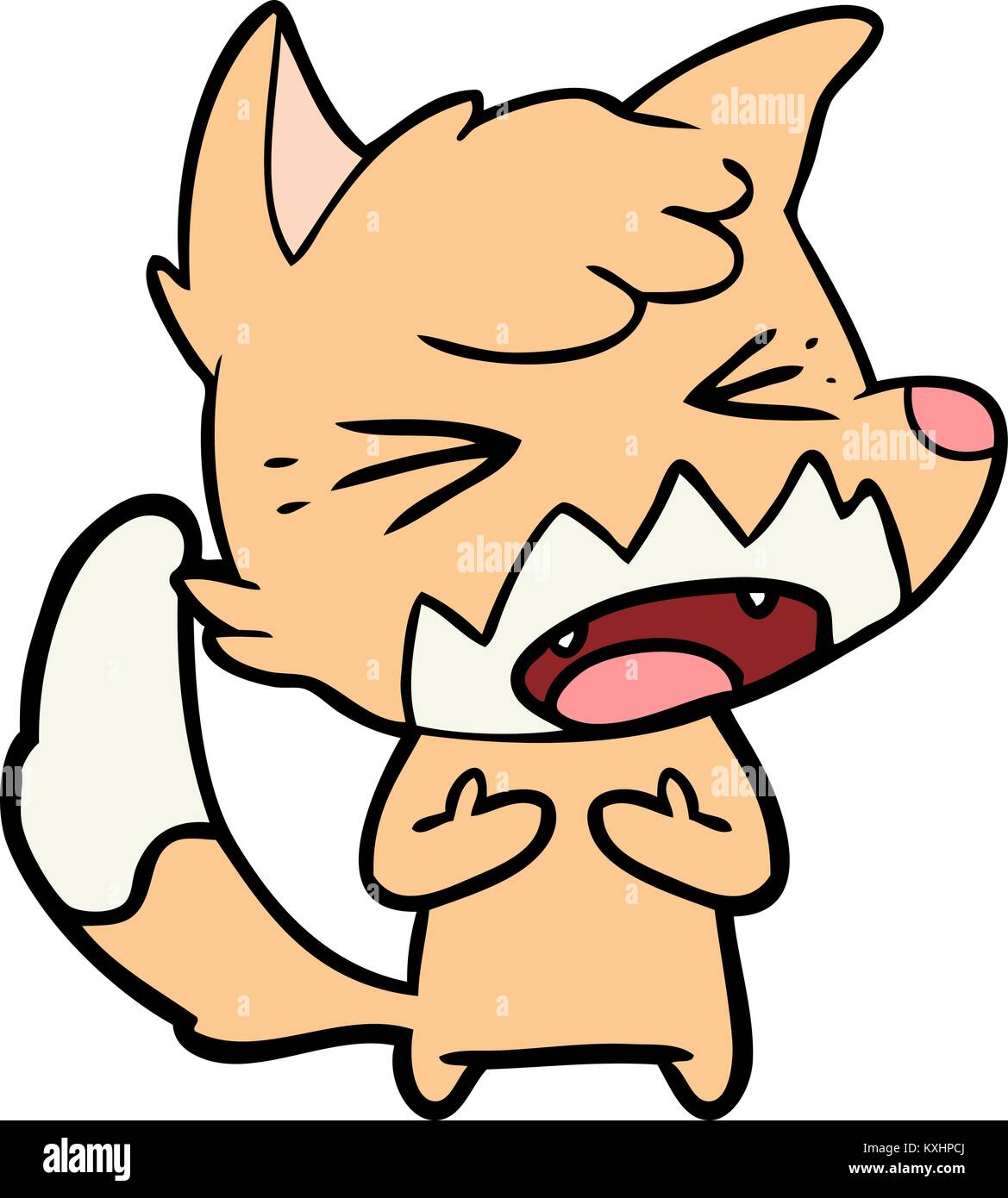 angry cartoon fox Stock Vector Image & Art - Alamy