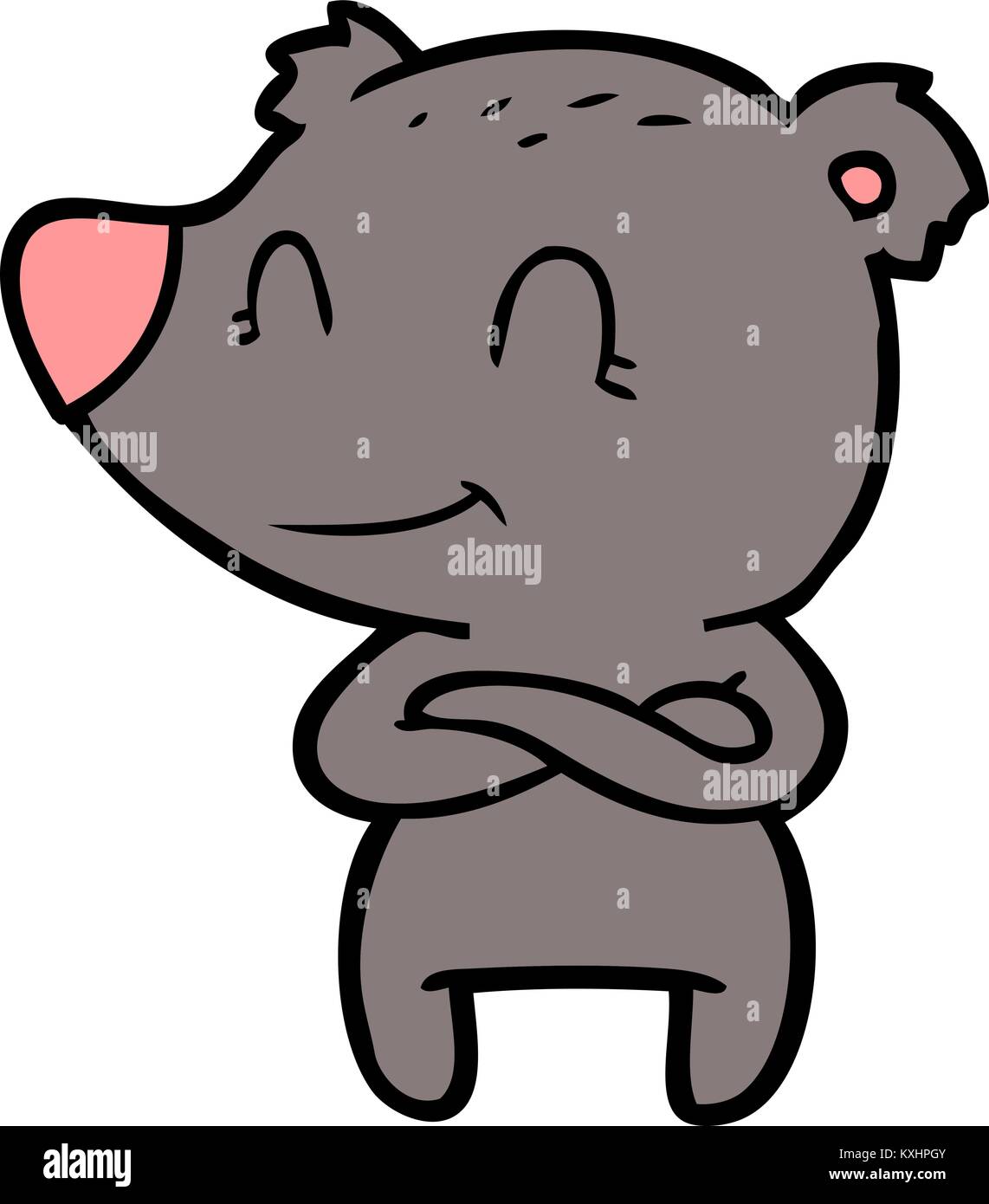 friendly bear cartoon Stock Vector Image & Art - Alamy