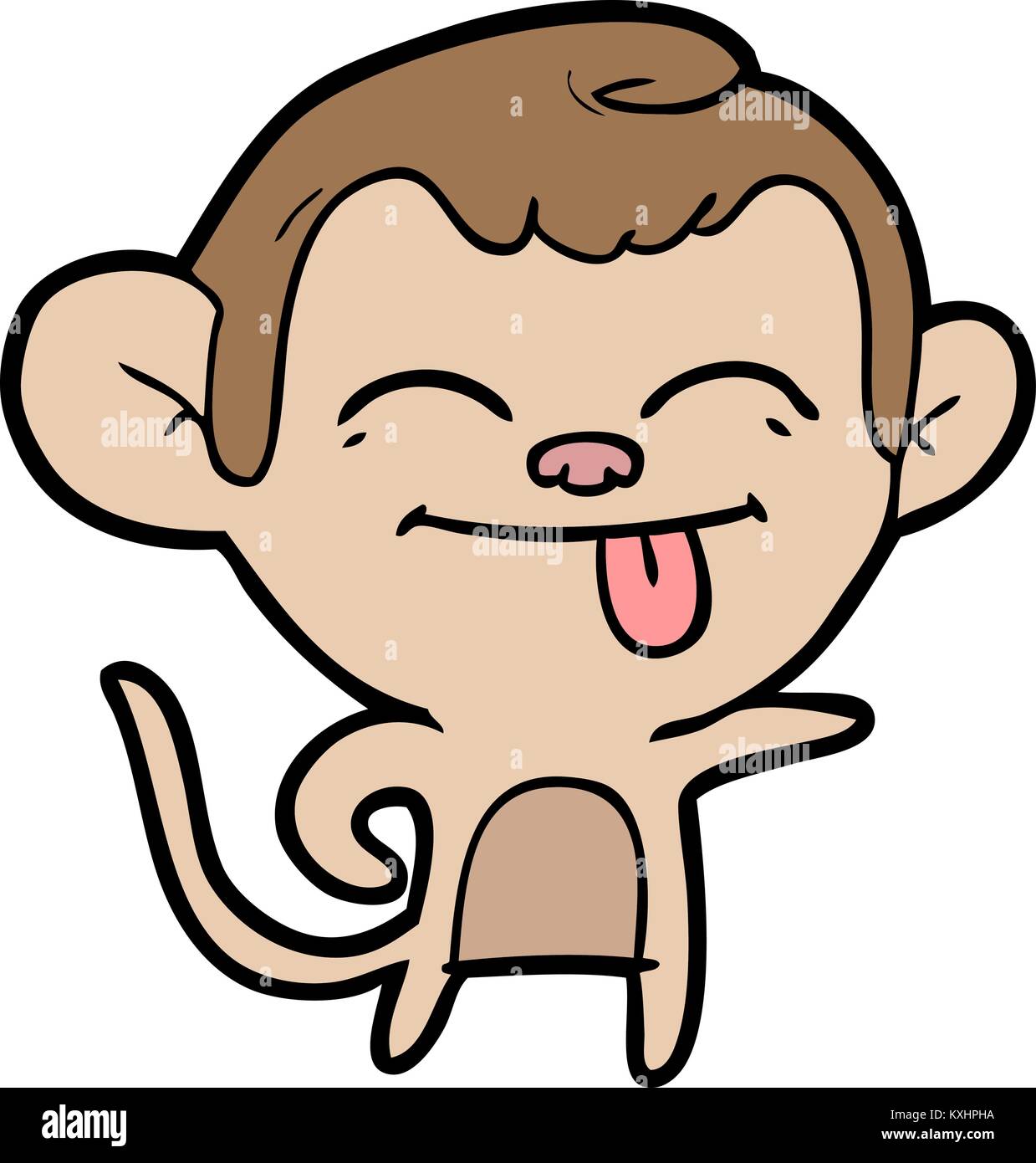 funny cartoon monkey pointing Stock Vector Image & Art - Alamy