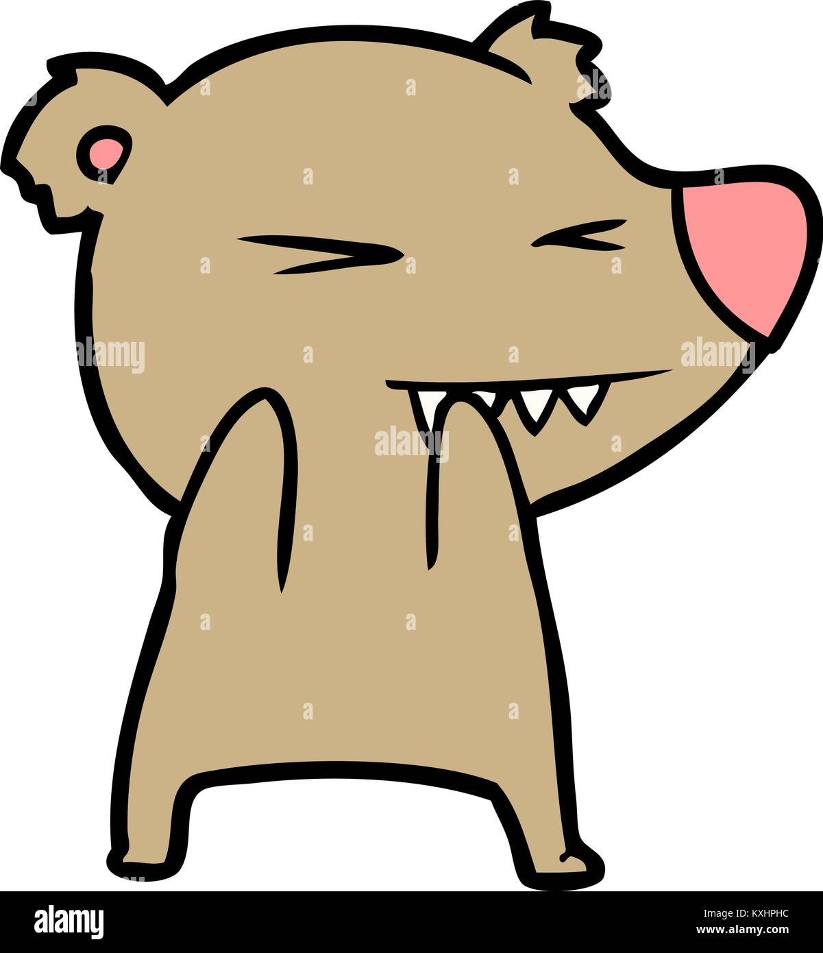 angry bear cartoon Stock Vector Image & Art - Alamy