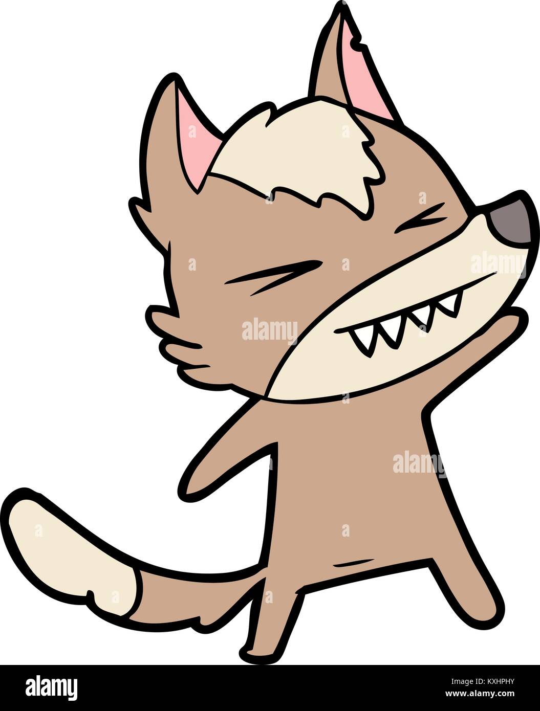 angry wolf cartoon Stock Vector Image & Art - Alamy