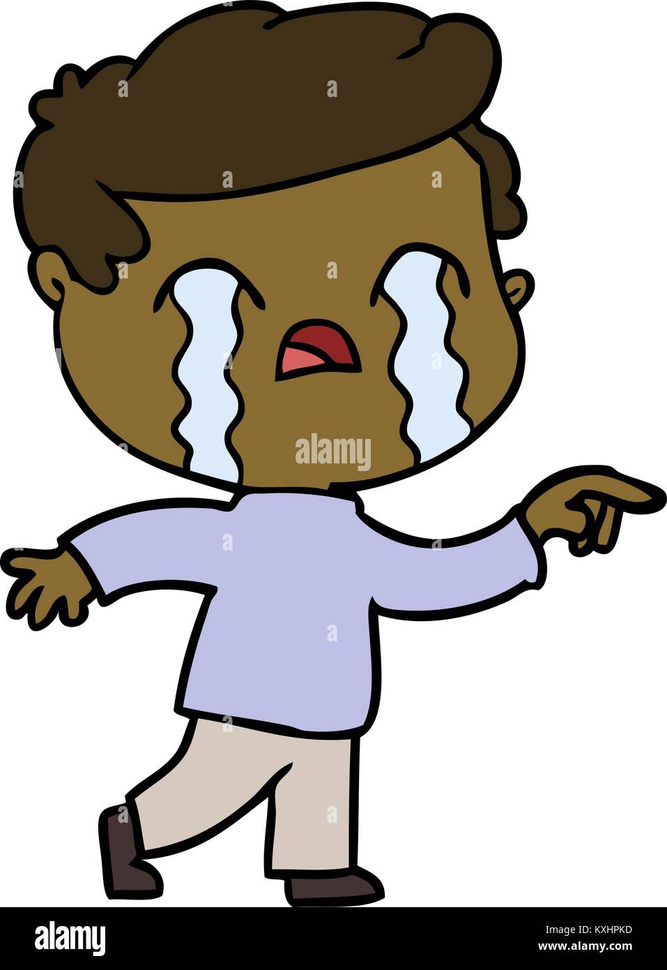 cartoon man crying Stock Vector Image & Art - Alamy