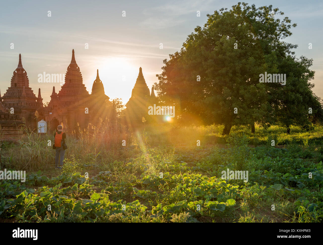 Rural sunset bagan hi-res stock photography and images - Alamy
