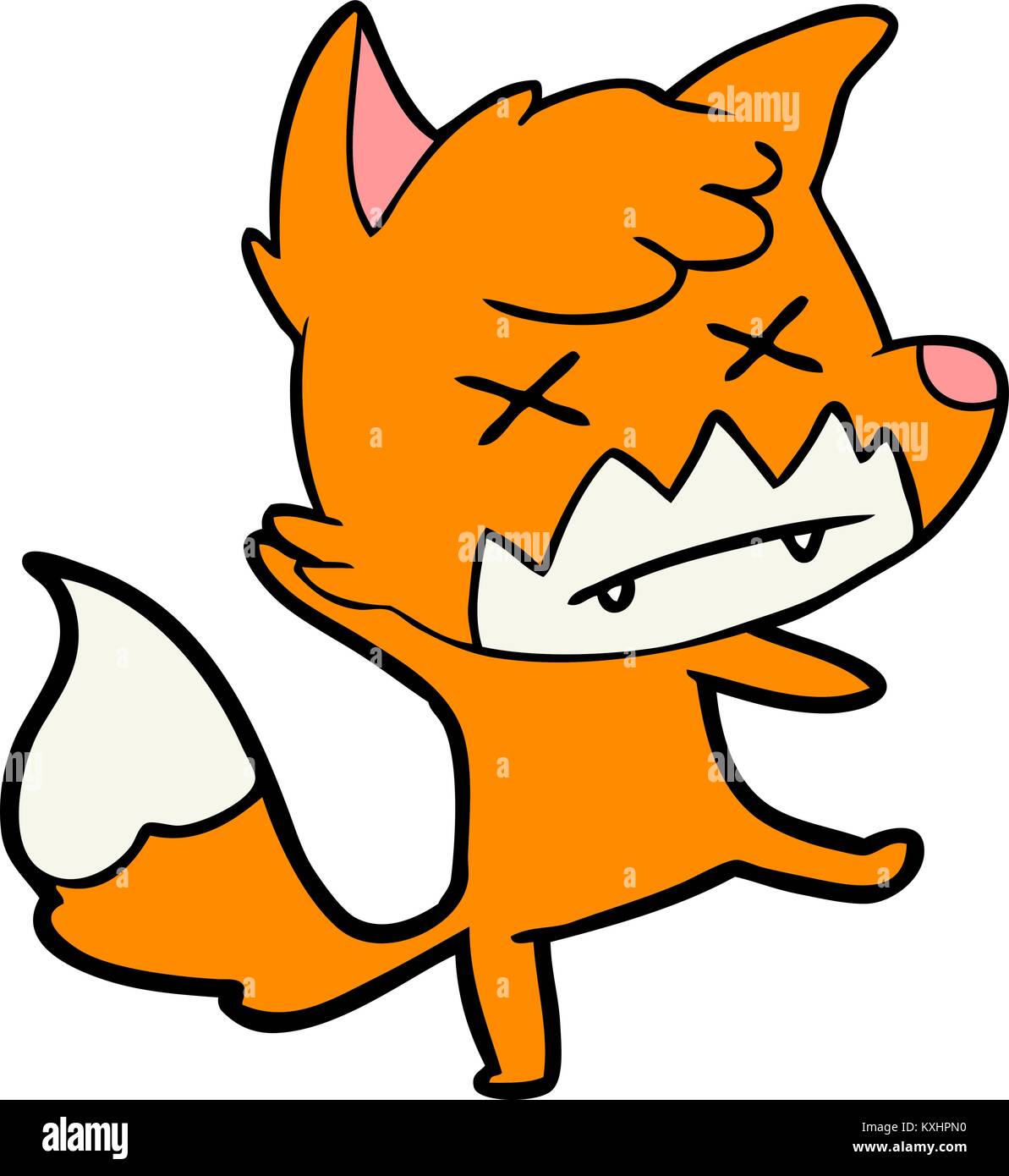 cartoon dead fox Stock Vector Image & Art - Alamy