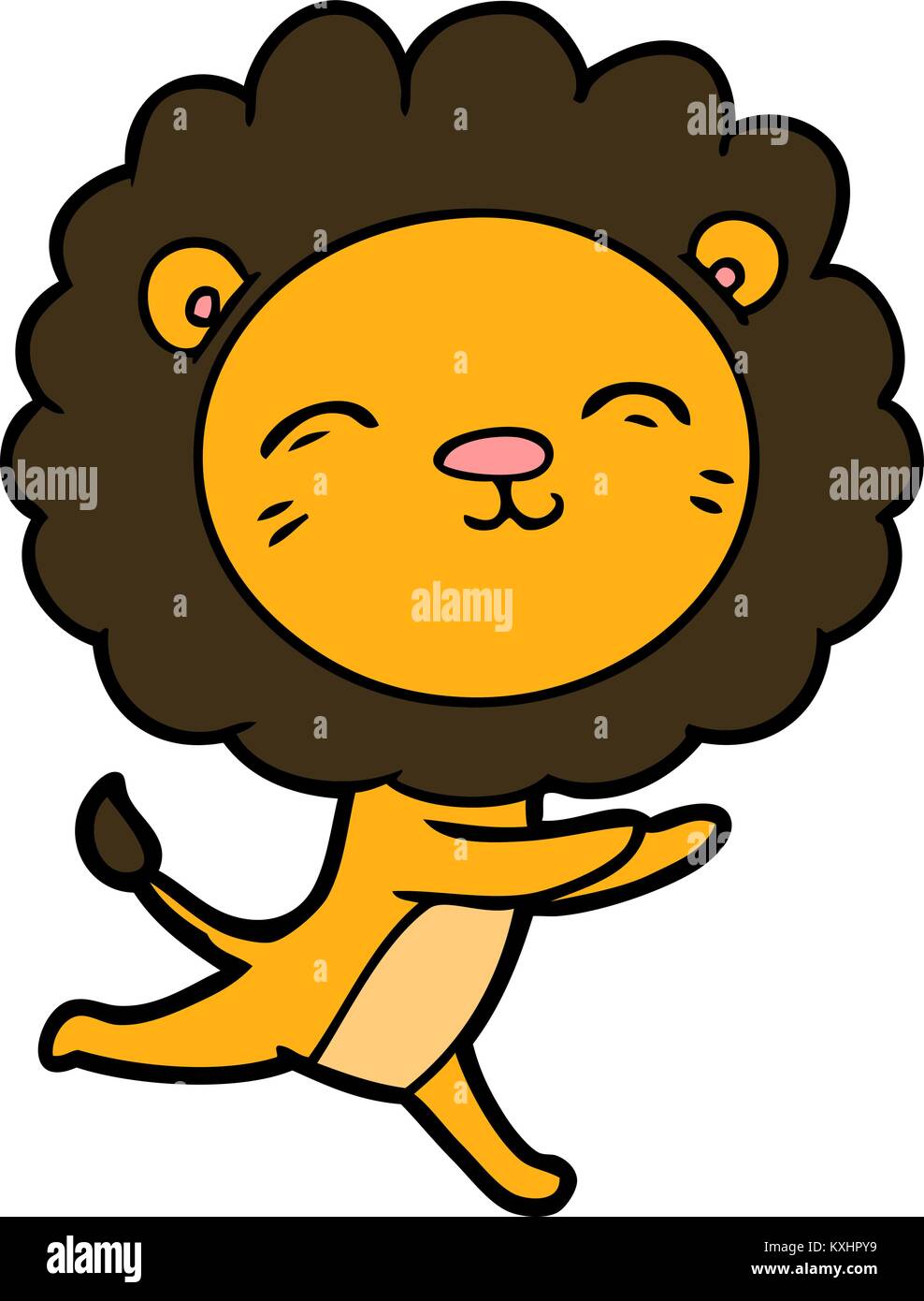 cartoon running lion Stock Vector Image & Art - Alamy