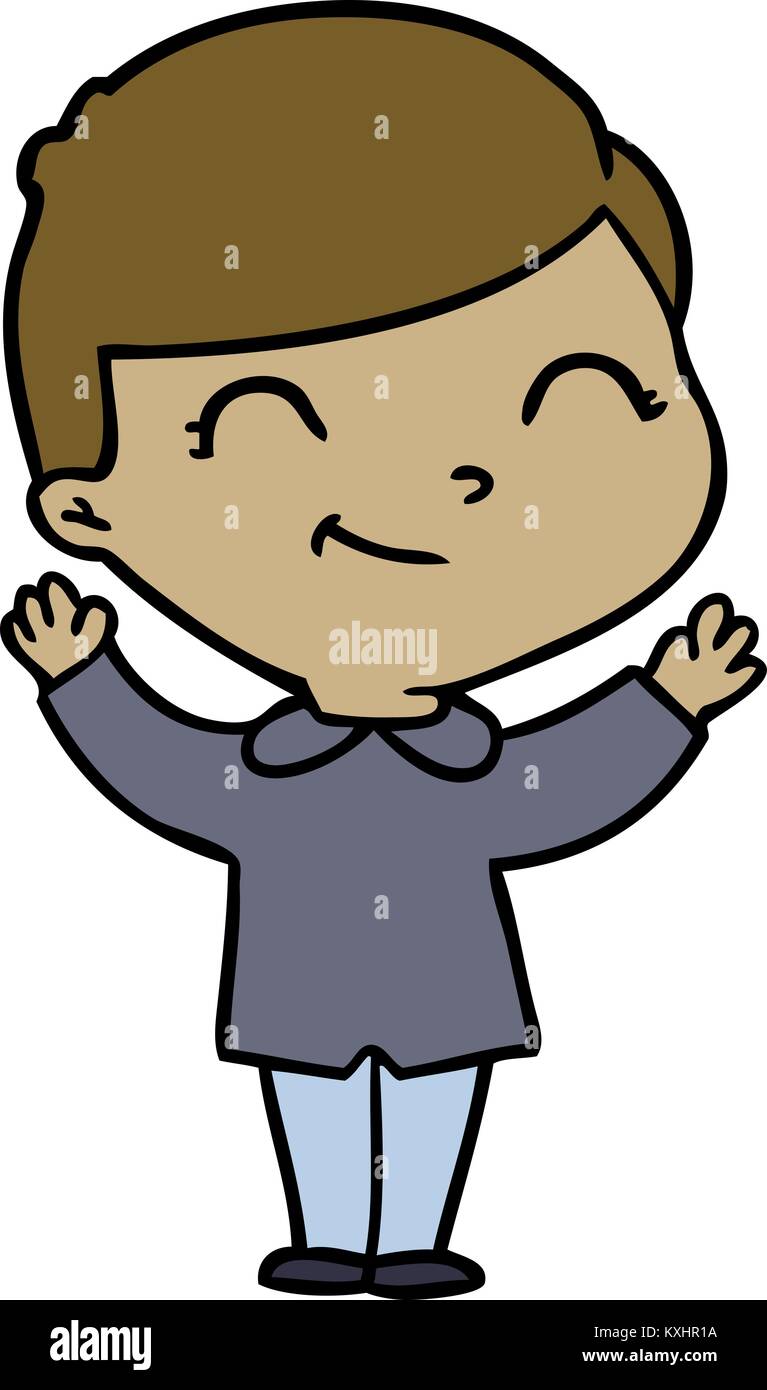 cartoon boy smiling Stock Vector Image & Art - Alamy