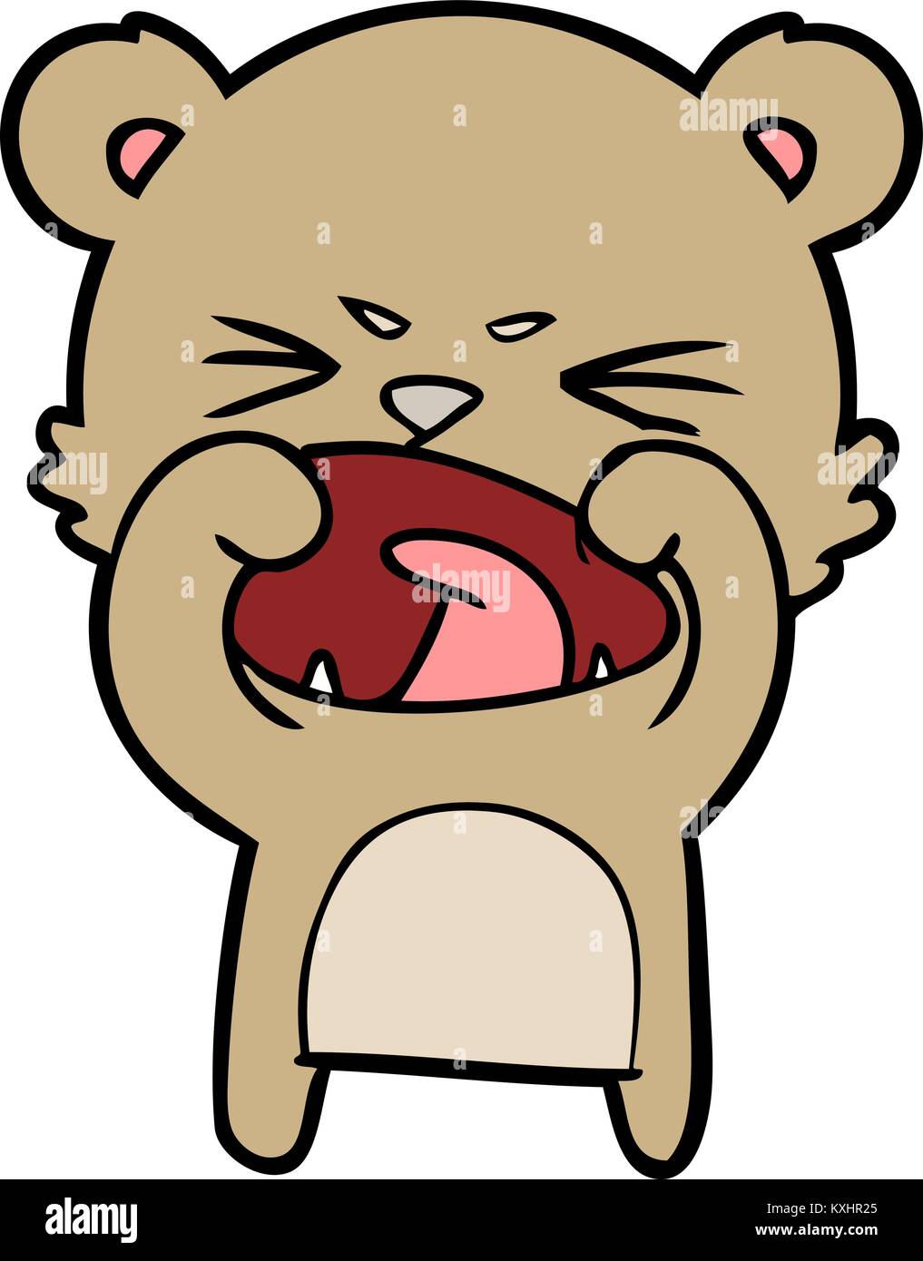 angry cartoon bear Stock Vector Image & Art - Alamy