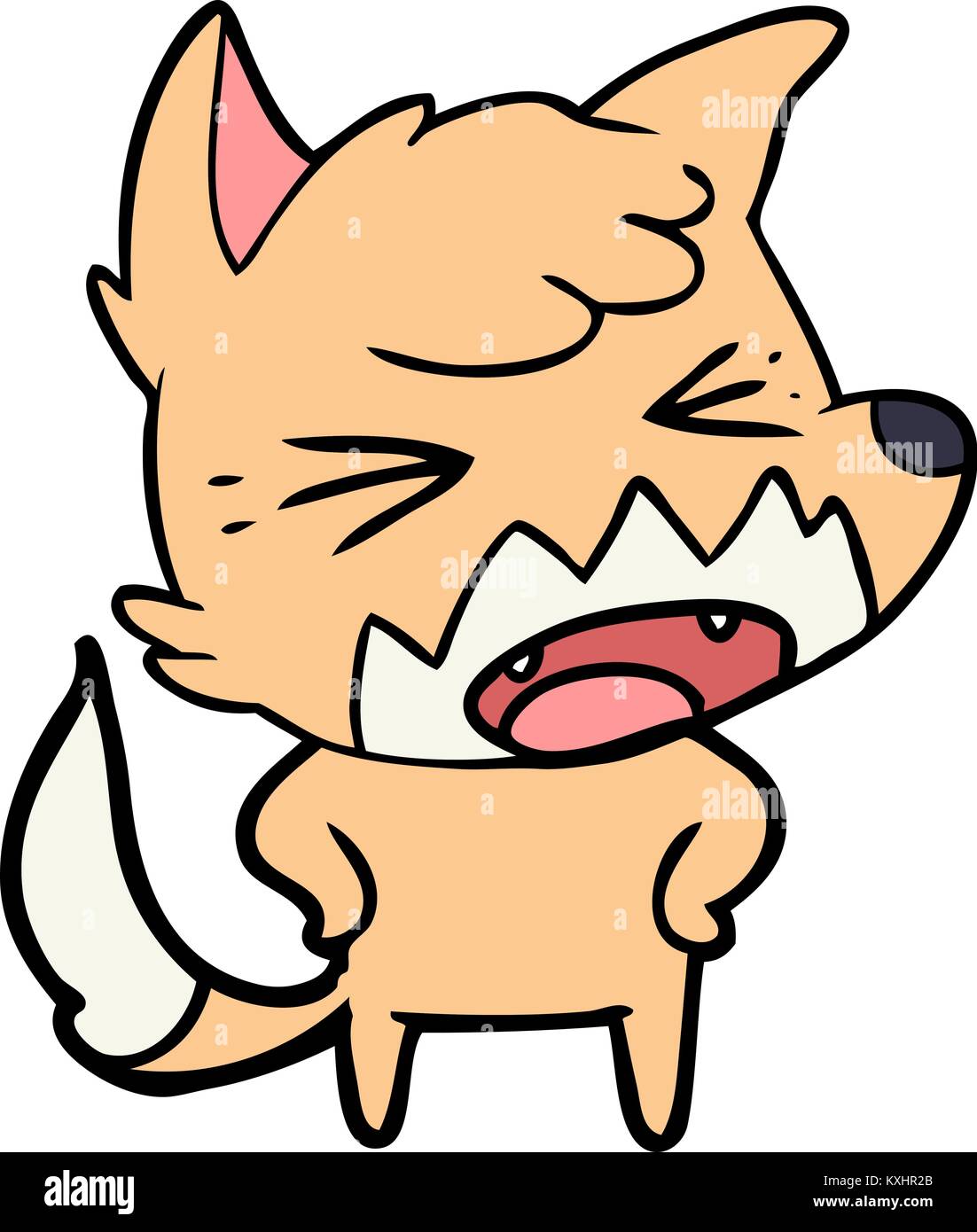 angry cartoon fox Stock Vector Image & Art - Alamy
