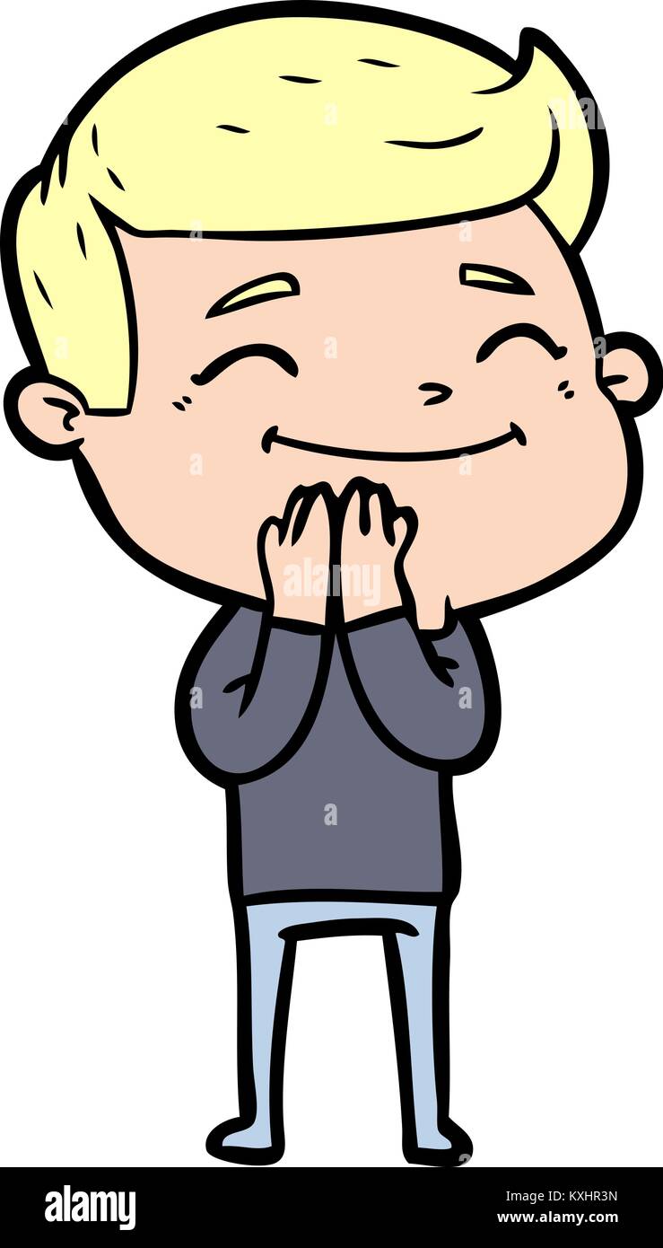 happy cartoon man Stock Vector Image & Art - Alamy