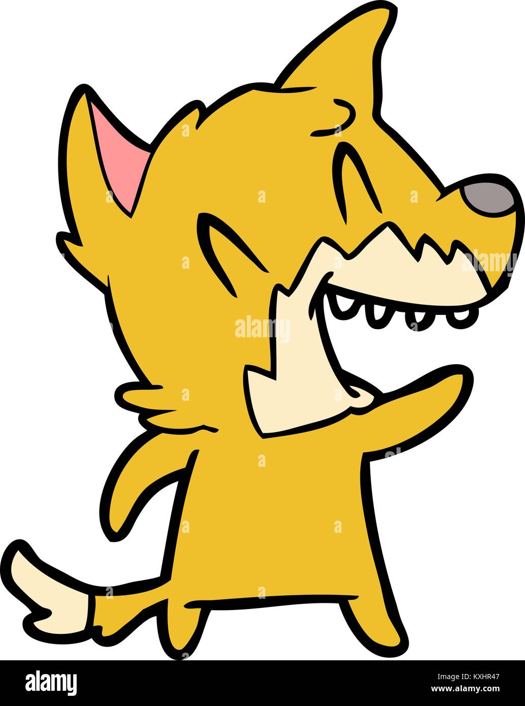 laughing fox cartoon Stock Vector Image & Art - Alamy