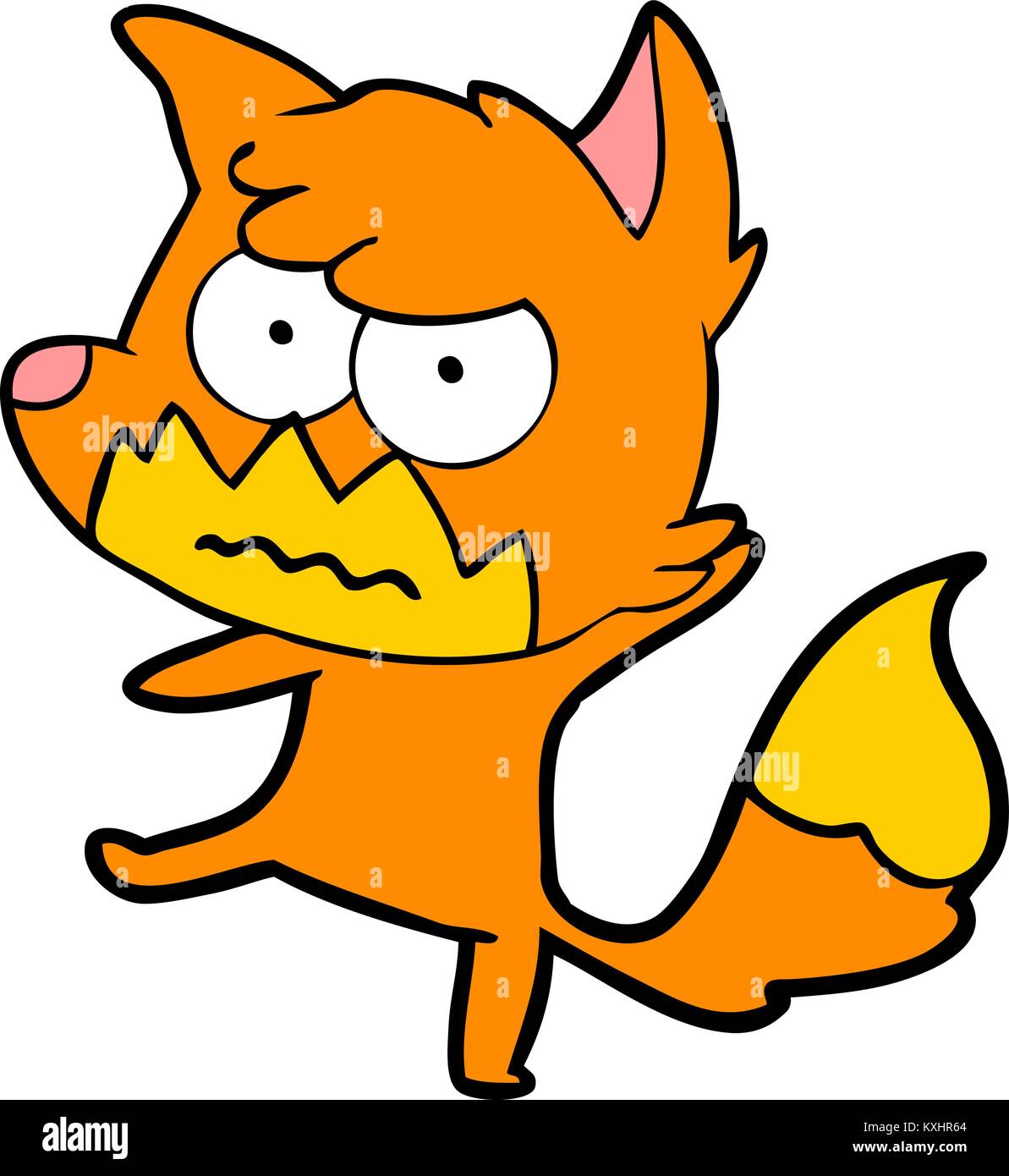 cartoon annoyed fox Stock Vector Image & Art - Alamy