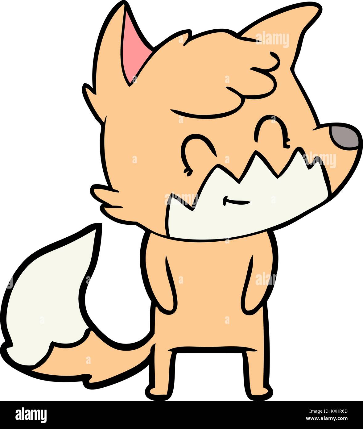cartoon friendly fox Stock Vector Image & Art - Alamy
