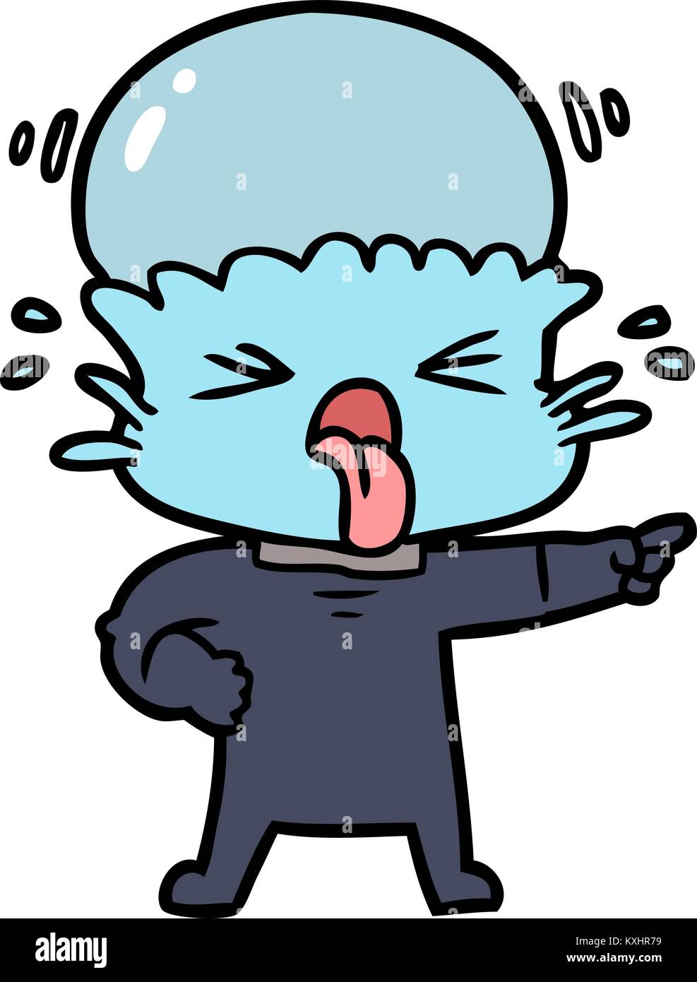 disgusted cartoon alien Stock Vector Image & Art - Alamy