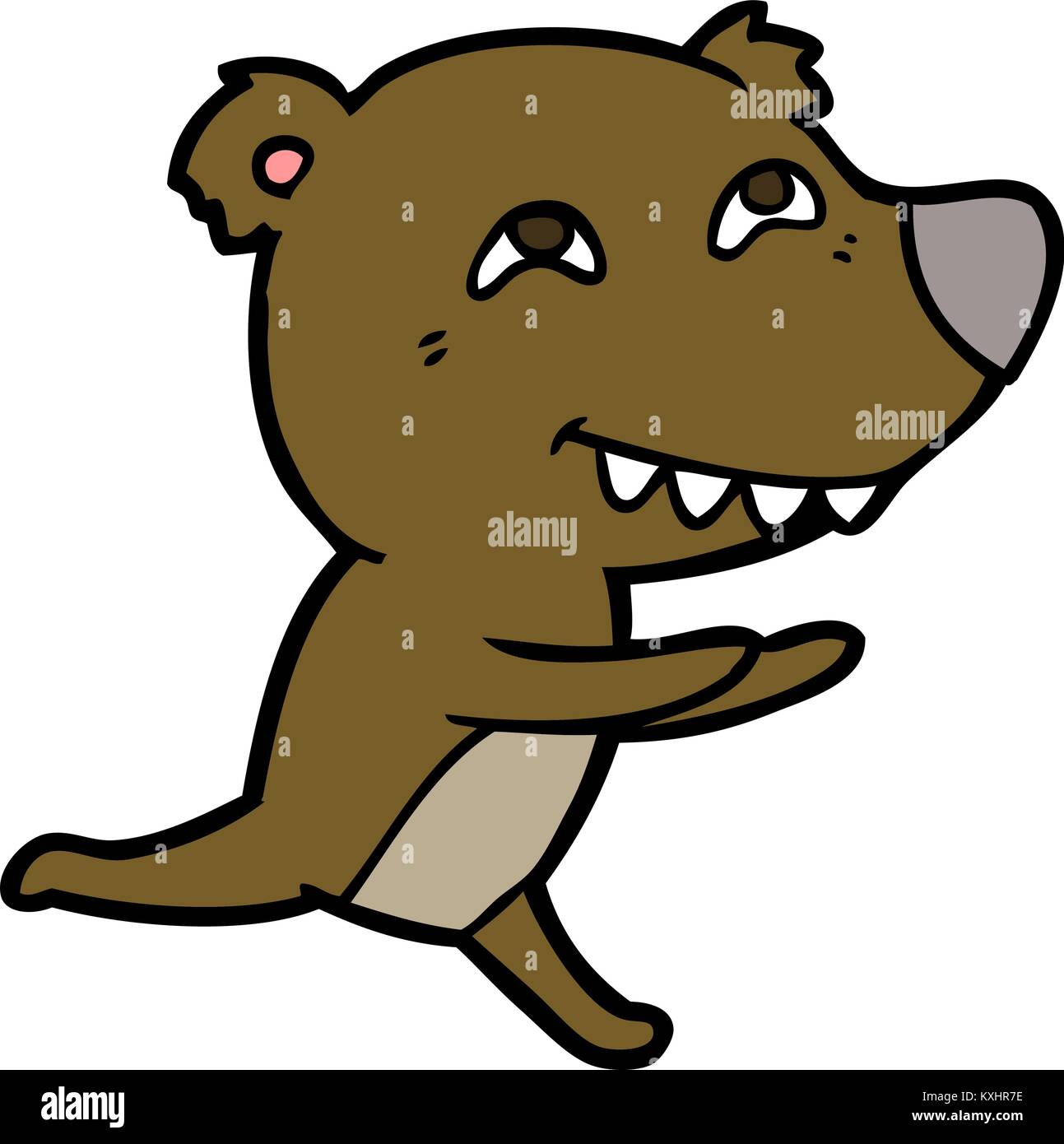 cartoon bear running Stock Vector Image & Art - Alamy