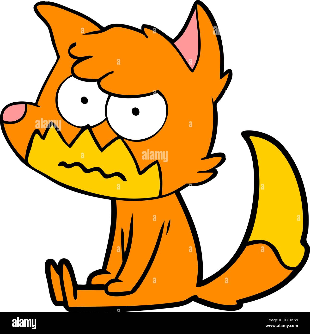 cartoon annoyed fox Stock Vector Image & Art - Alamy