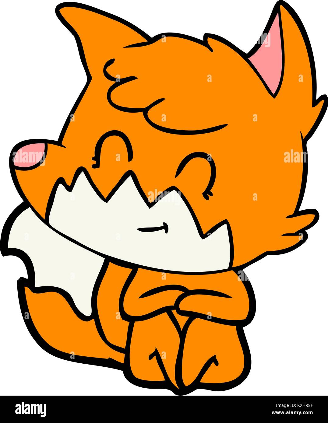 cartoon friendly fox Stock Vector Image & Art - Alamy