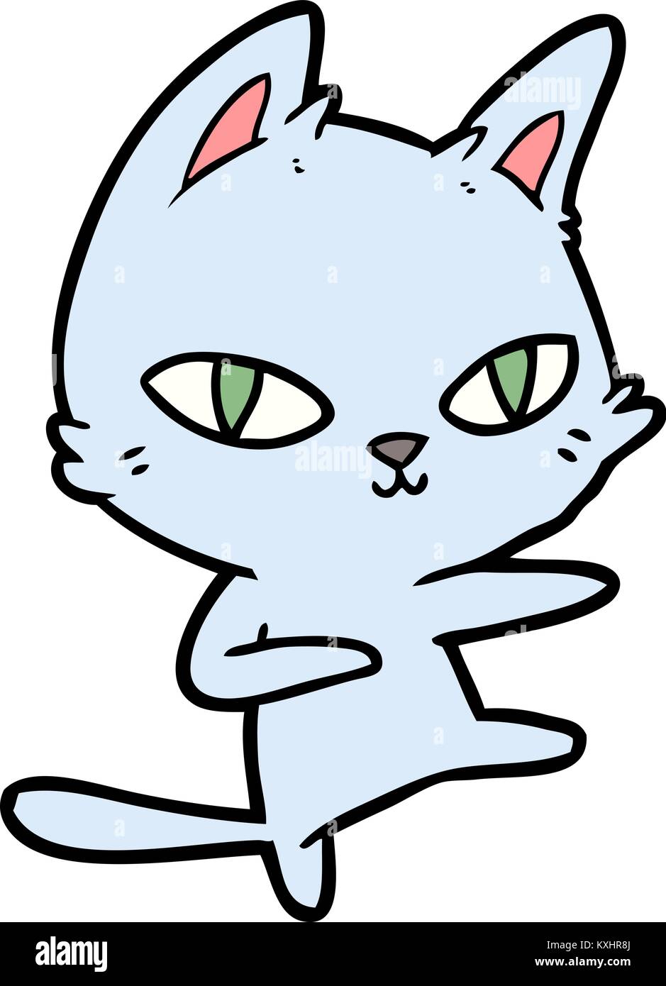 cartoon cat dancing Stock Vector Image & Art - Alamy