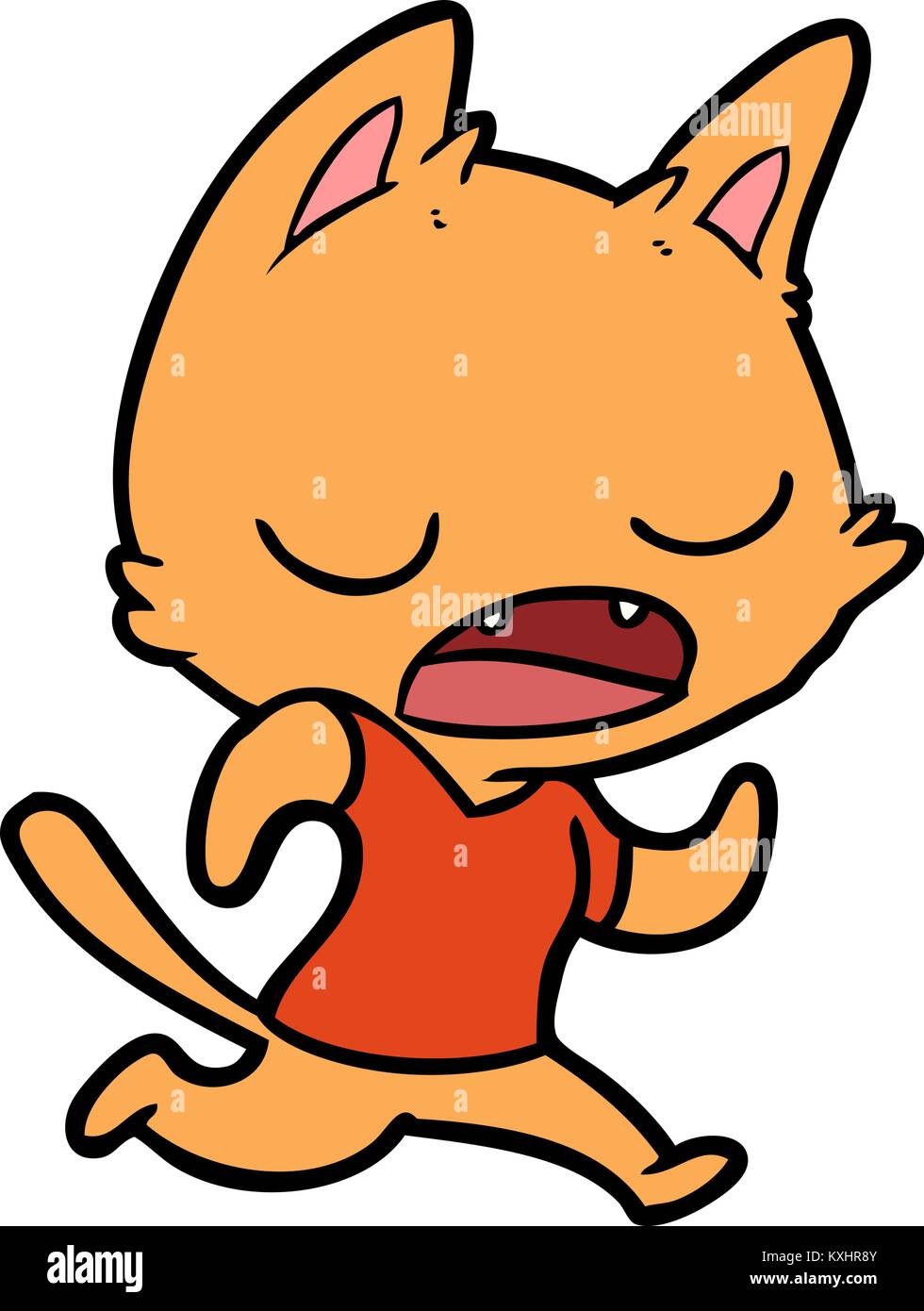 talking cat cartoon Stock Vector Image & Art - Alamy