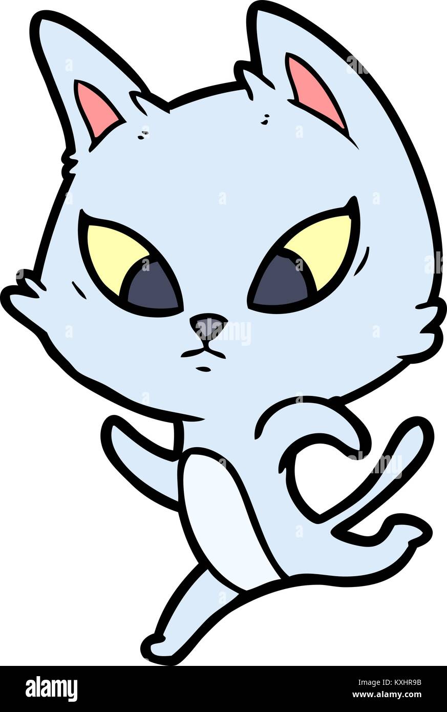 confused cartoon cat Stock Vector Image & Art - Alamy