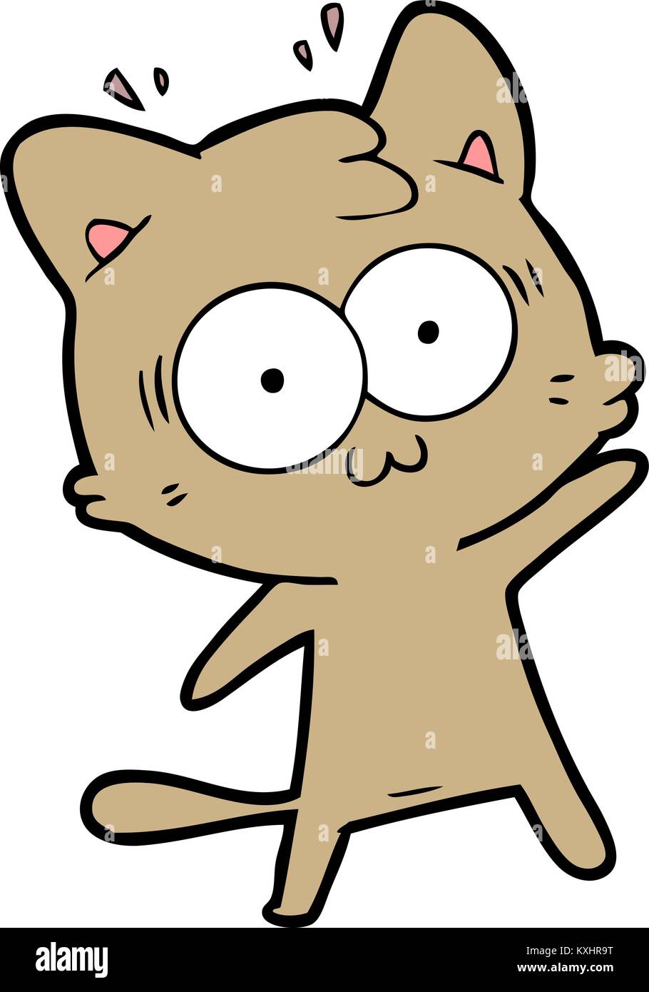 cartoon surprised cat Stock Vector Image & Art - Alamy