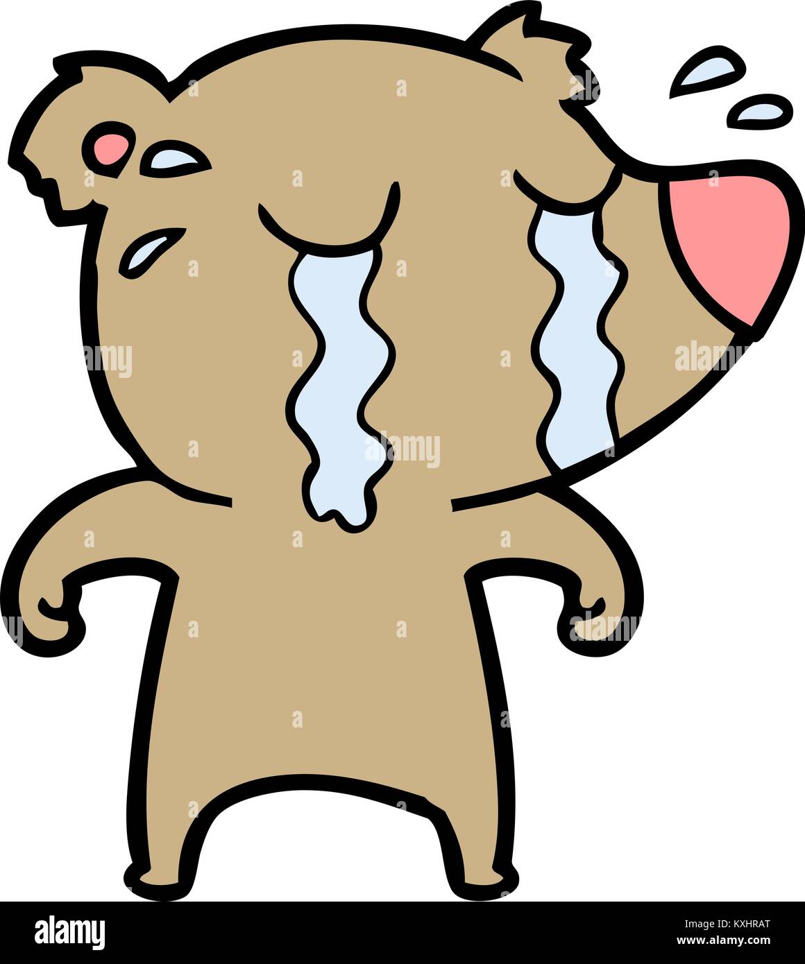 cartoon crying bear Stock Vector Image & Art - Alamy