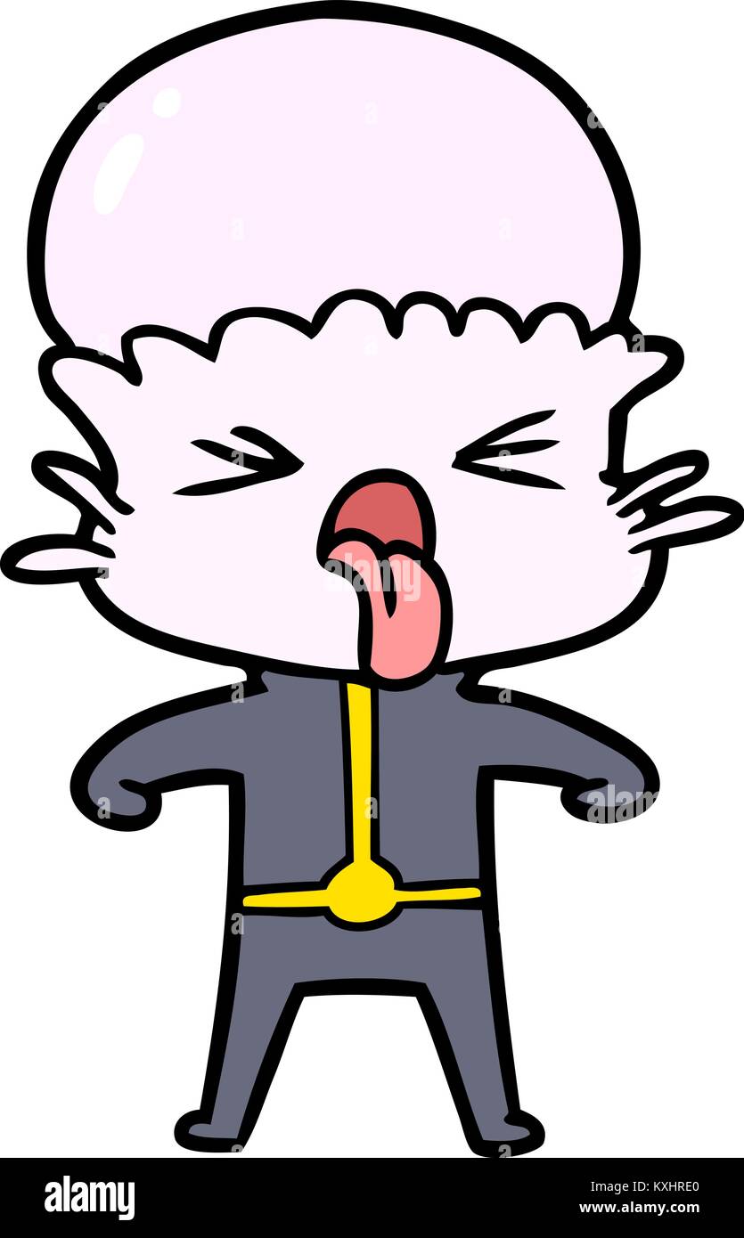 disgusted cartoon alien Stock Vector Image & Art - Alamy