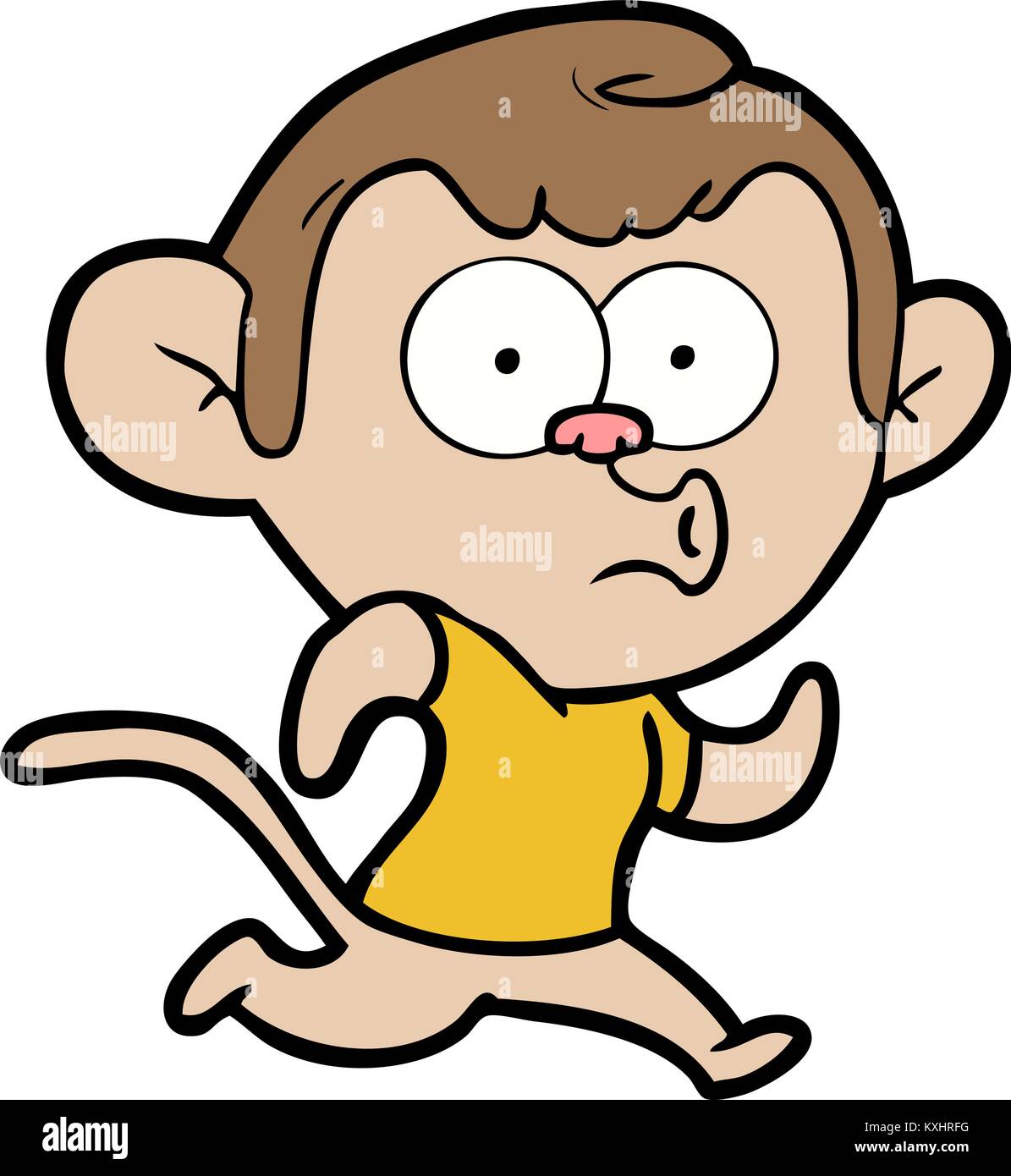 cartoon hooting monkey Stock Vector Image & Art - Alamy