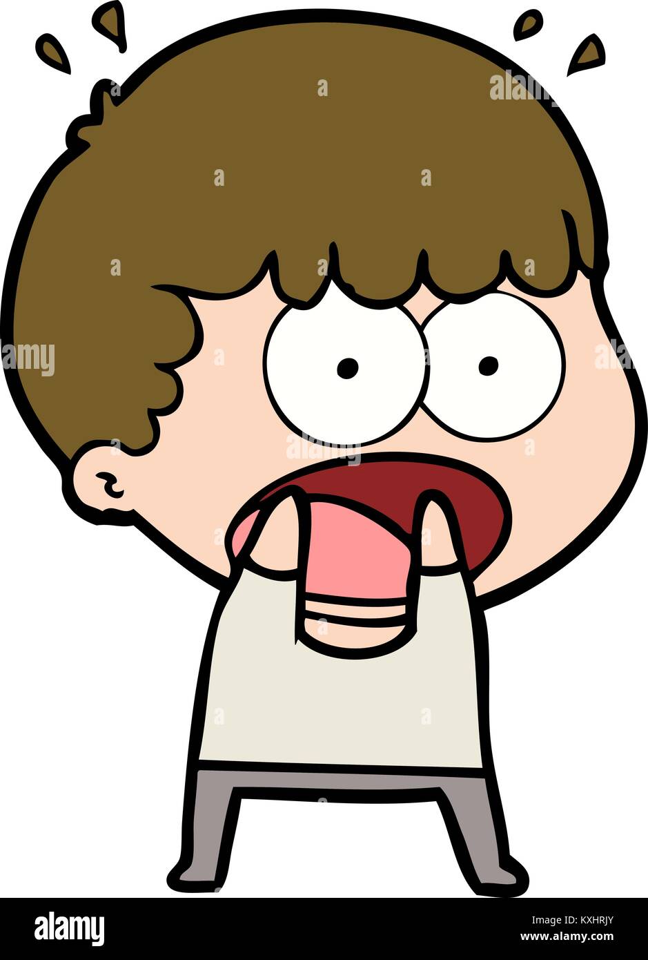 cartoon shocked man Stock Vector Image & Art - Alamy