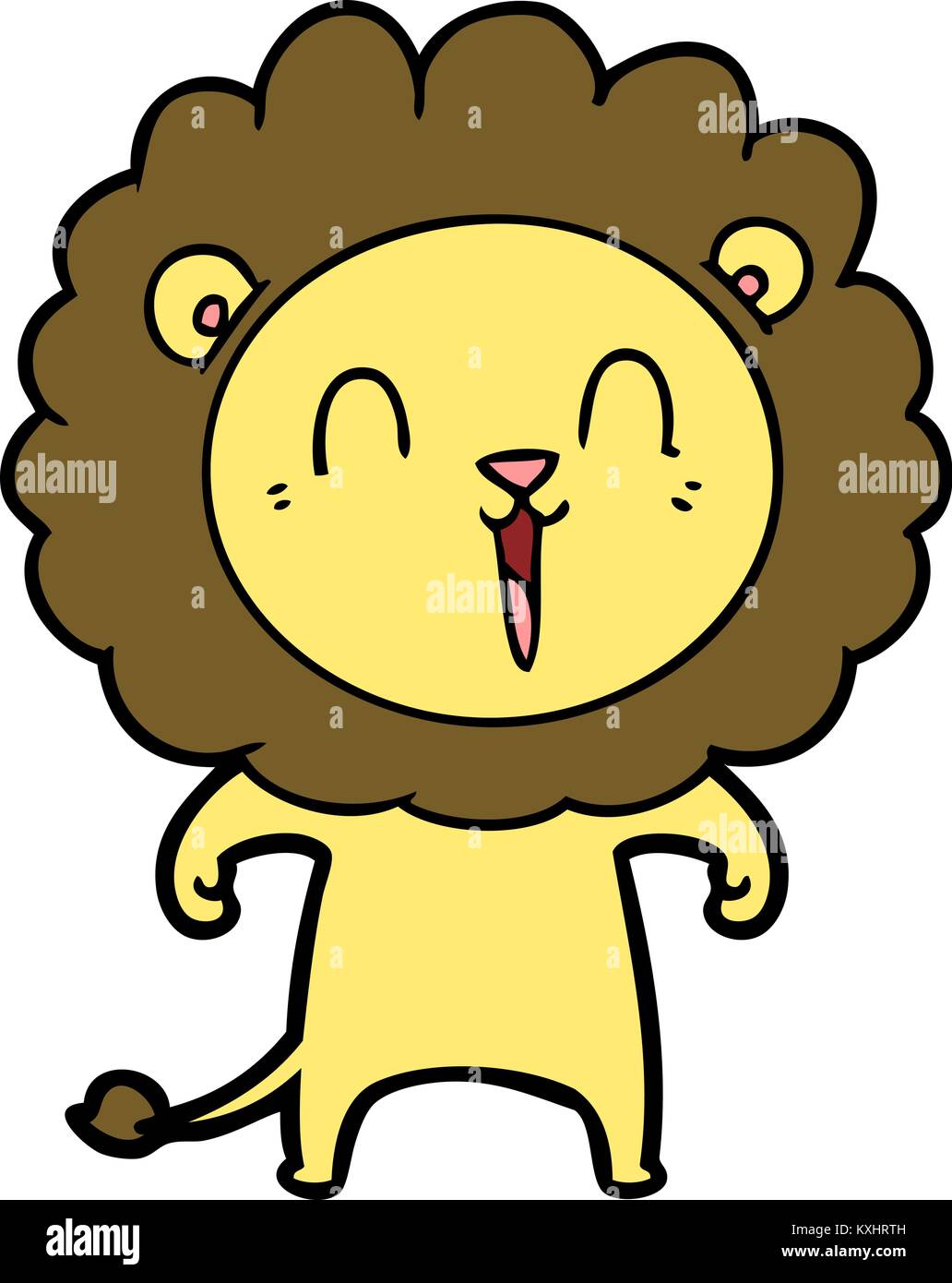 laughing lion cartoon Stock Vector Image & Art - Alamy