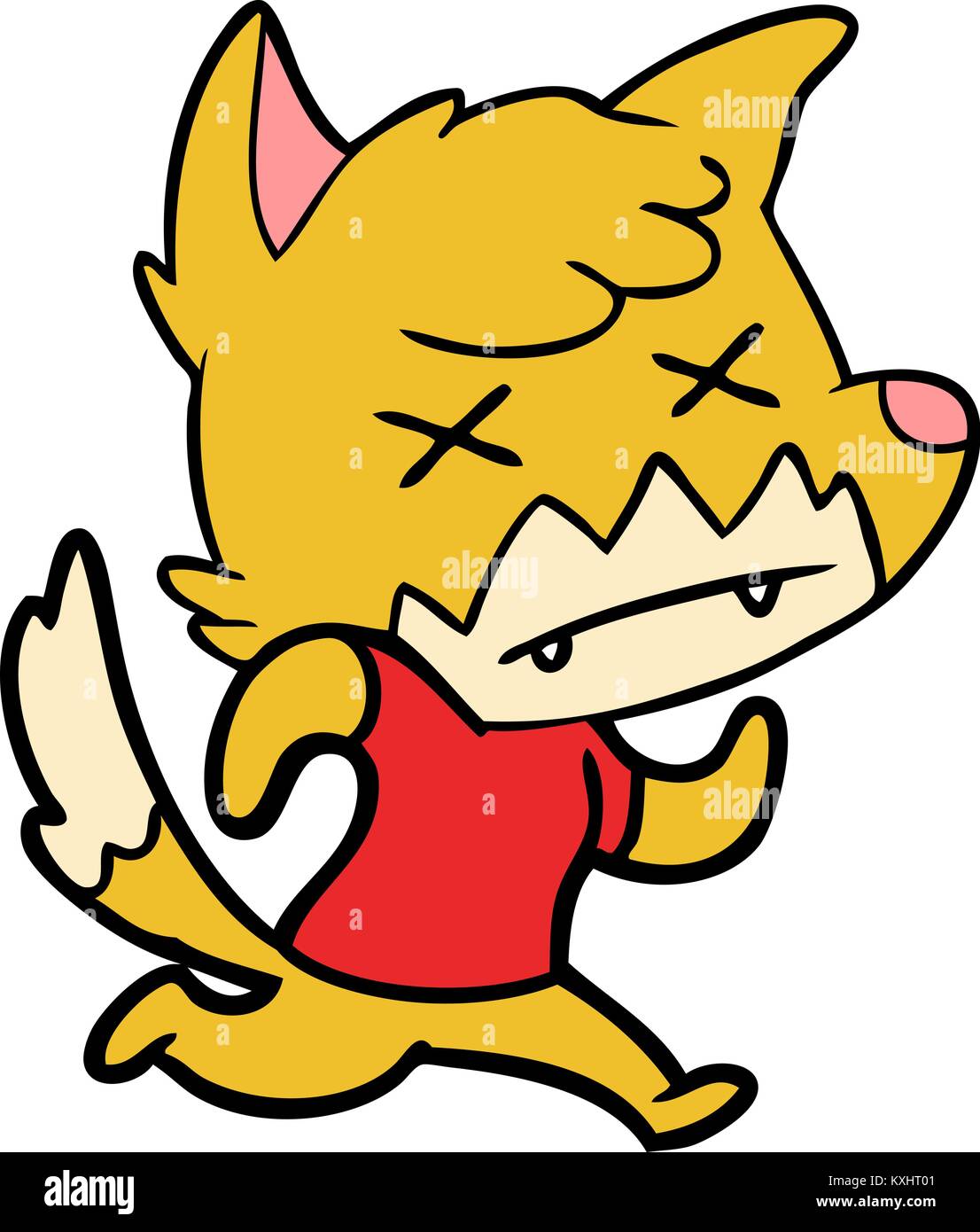 cartoon dead fox Stock Vector Image & Art - Alamy