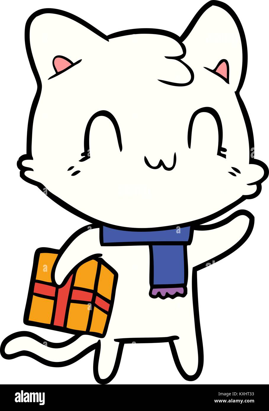 Happy Anime Cat Gif