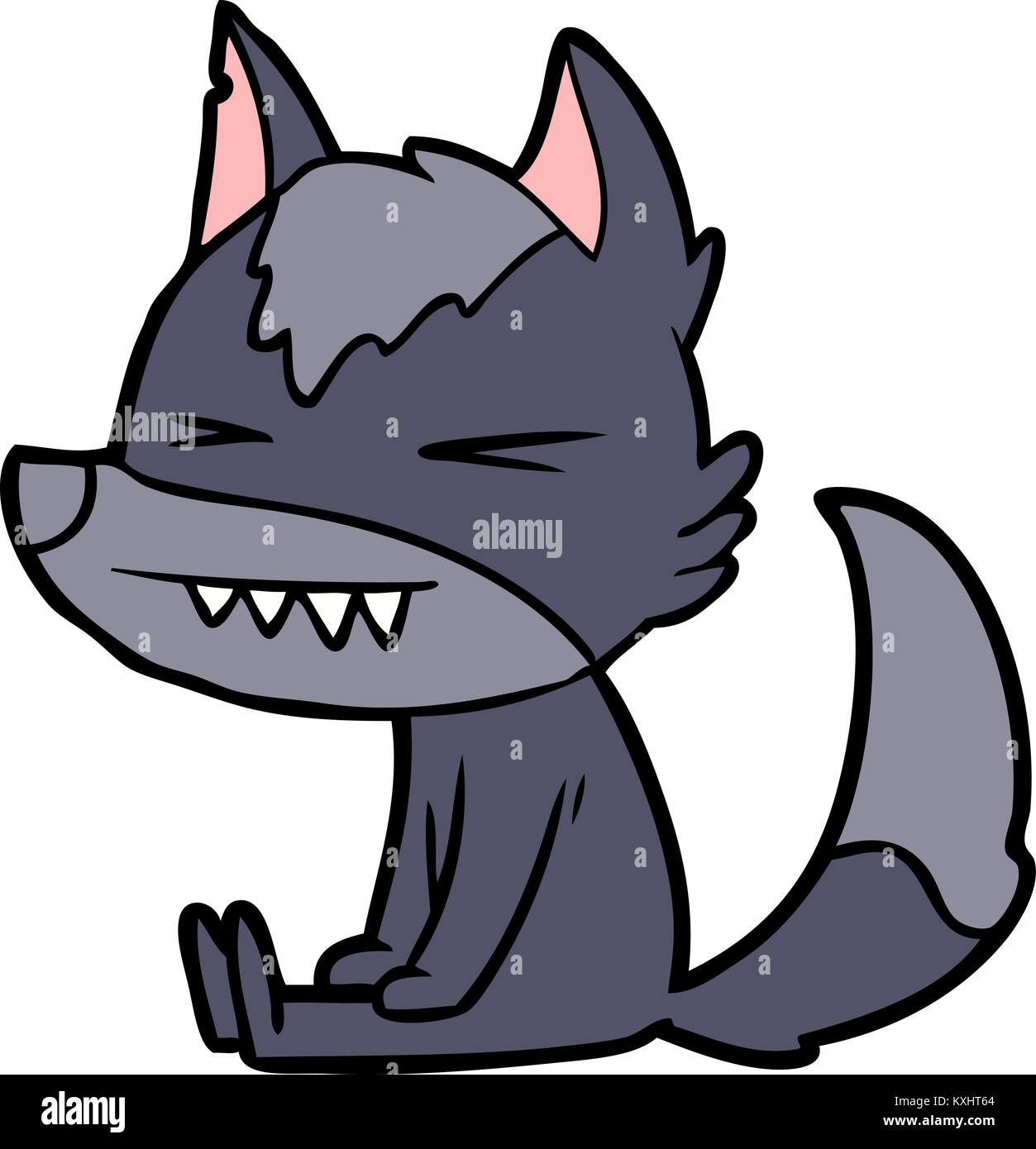 angry wolf cartoon Stock Vector Image & Art - Alamy