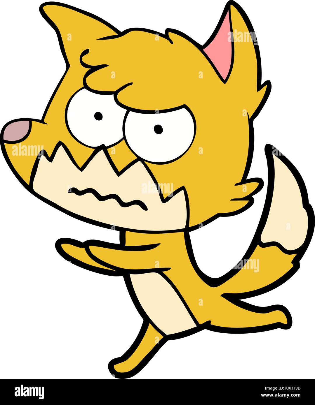 cartoon annoyed fox Stock Vector Image & Art - Alamy
