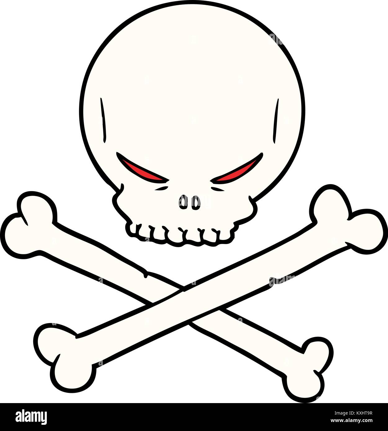 cartoon skull and crossbones Stock Vector Image & Art - Alamy