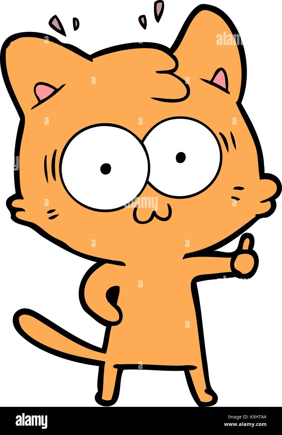 cartoon surprised cat Stock Vector Image & Art - Alamy