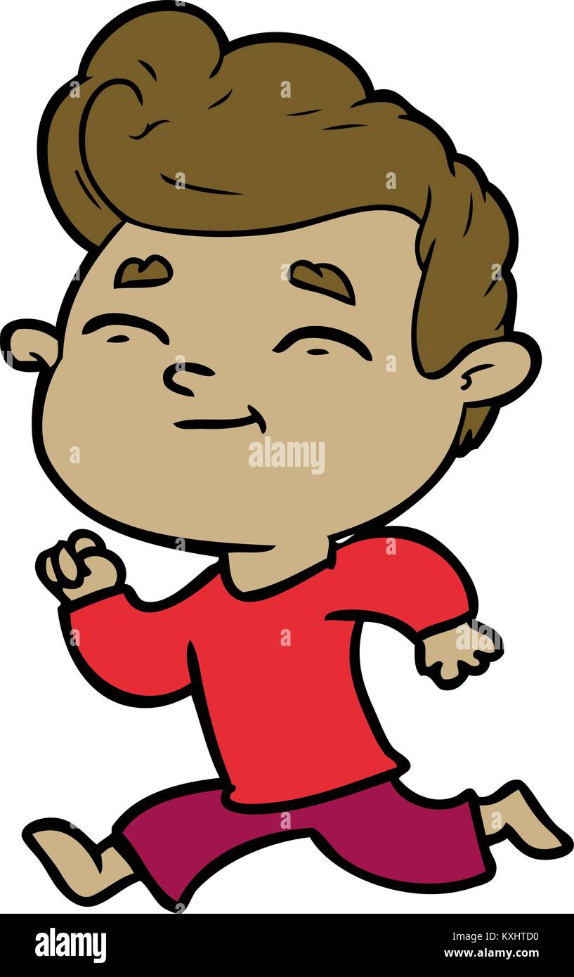 running cartoon man Stock Vector Image & Art - Alamy