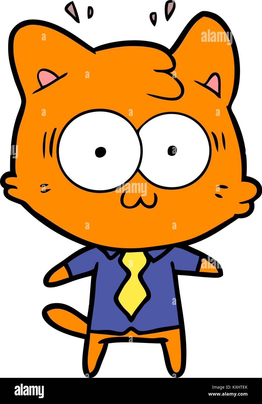 cartoon surprised cat Stock Vector Image & Art - Alamy