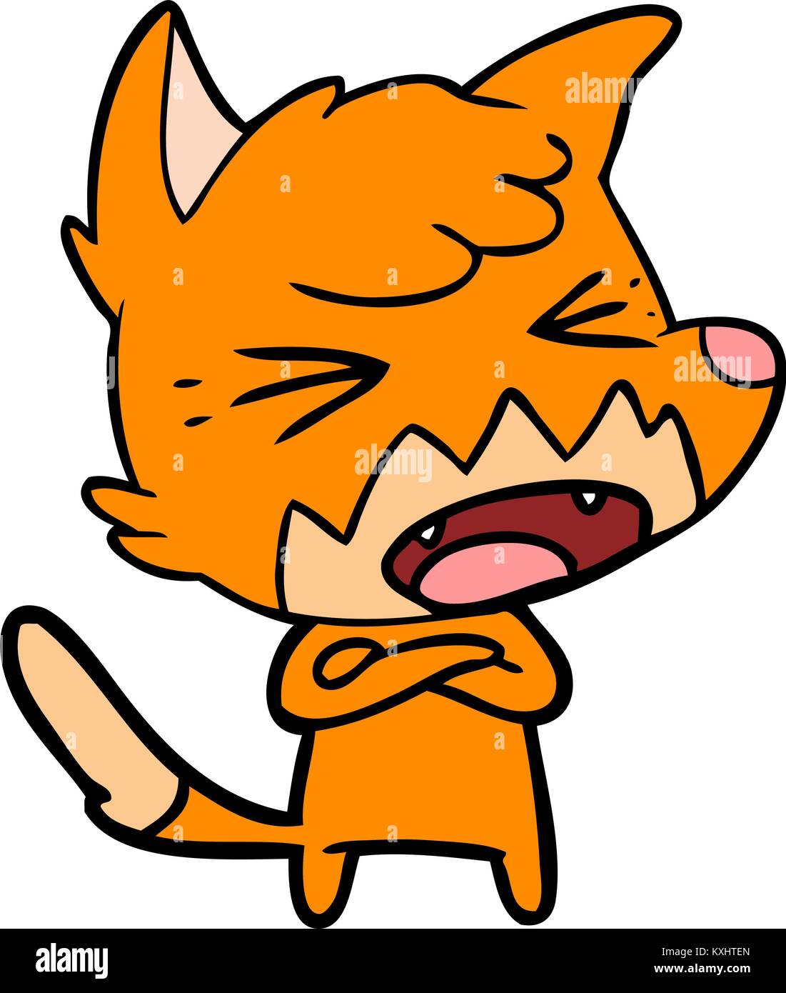 angry cartoon fox Stock Vector Image & Art - Alamy